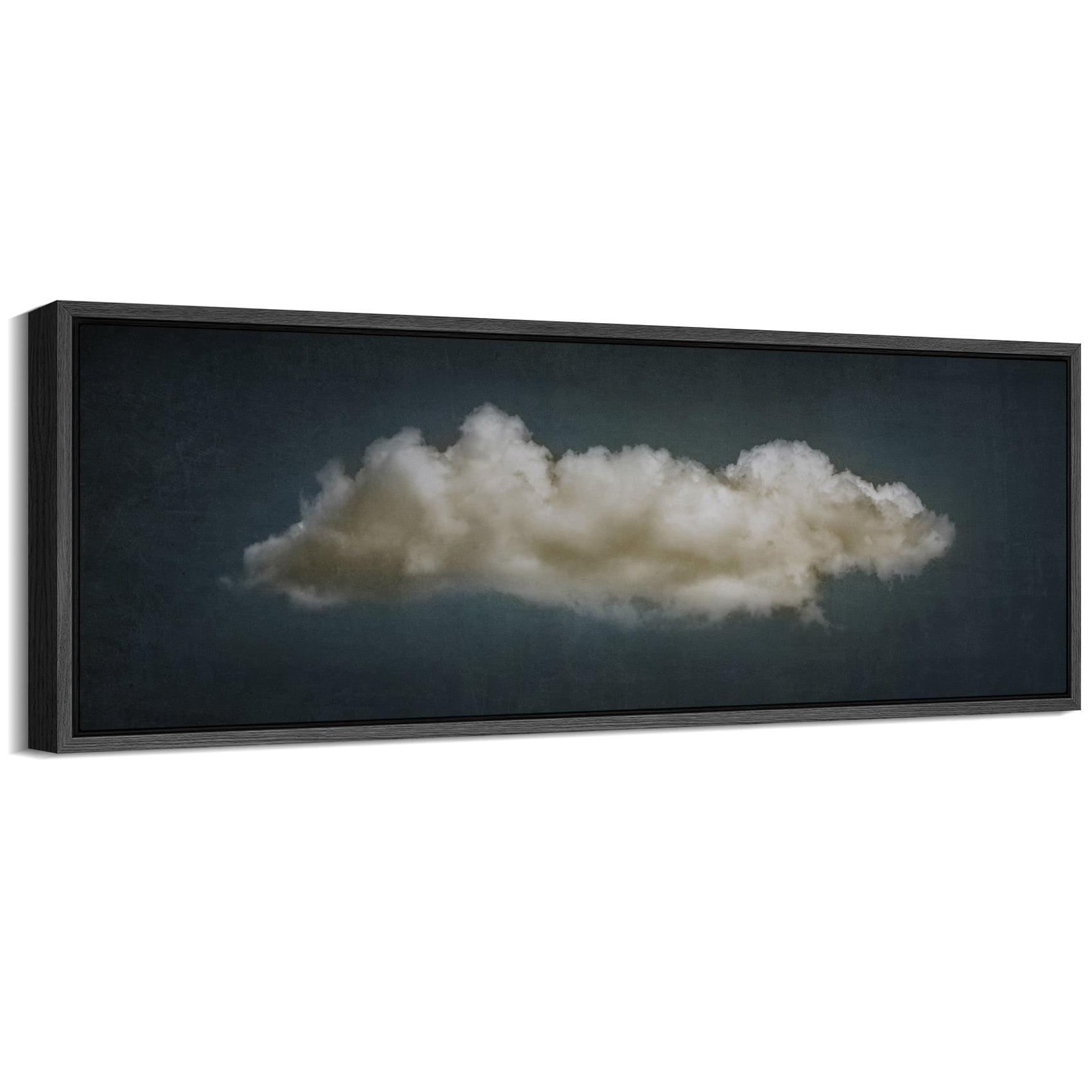 Large Framed Canvas Print Solitary Cloud - Moody Dark SkyWall Art ...