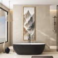 Large Framed Canvas Wall Art Misty Mountain Landscape Print for Living ...