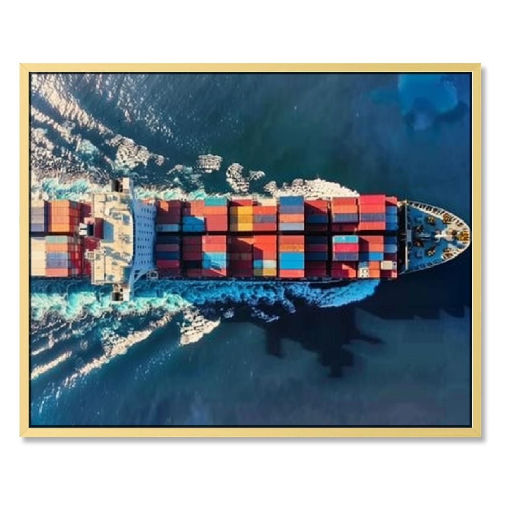 Large Freighter Ocean-going Merchant Ship Maritime Landscape ...