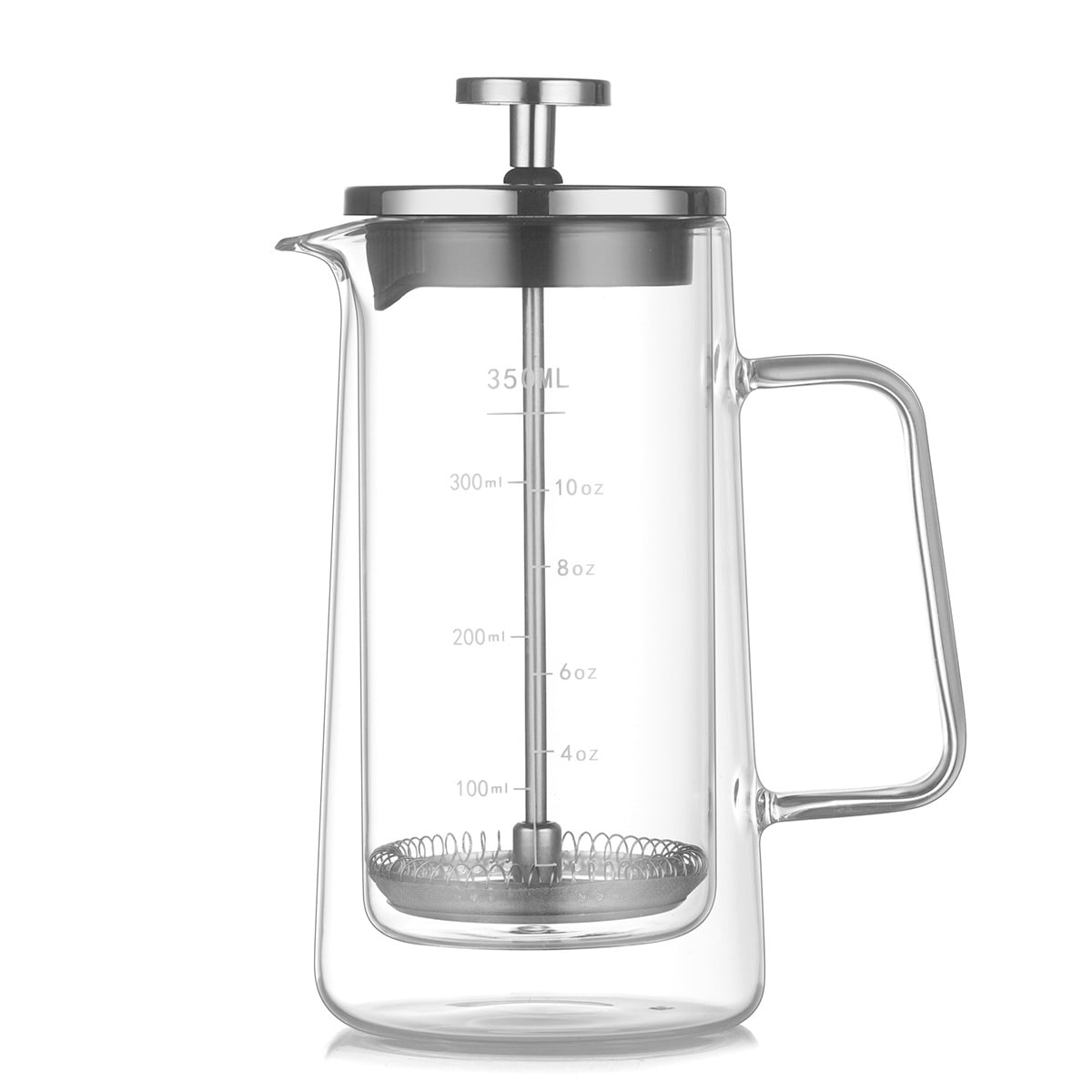 Large French Press Coffee Maker & Camping Coffee Pot - Double-Wall ...