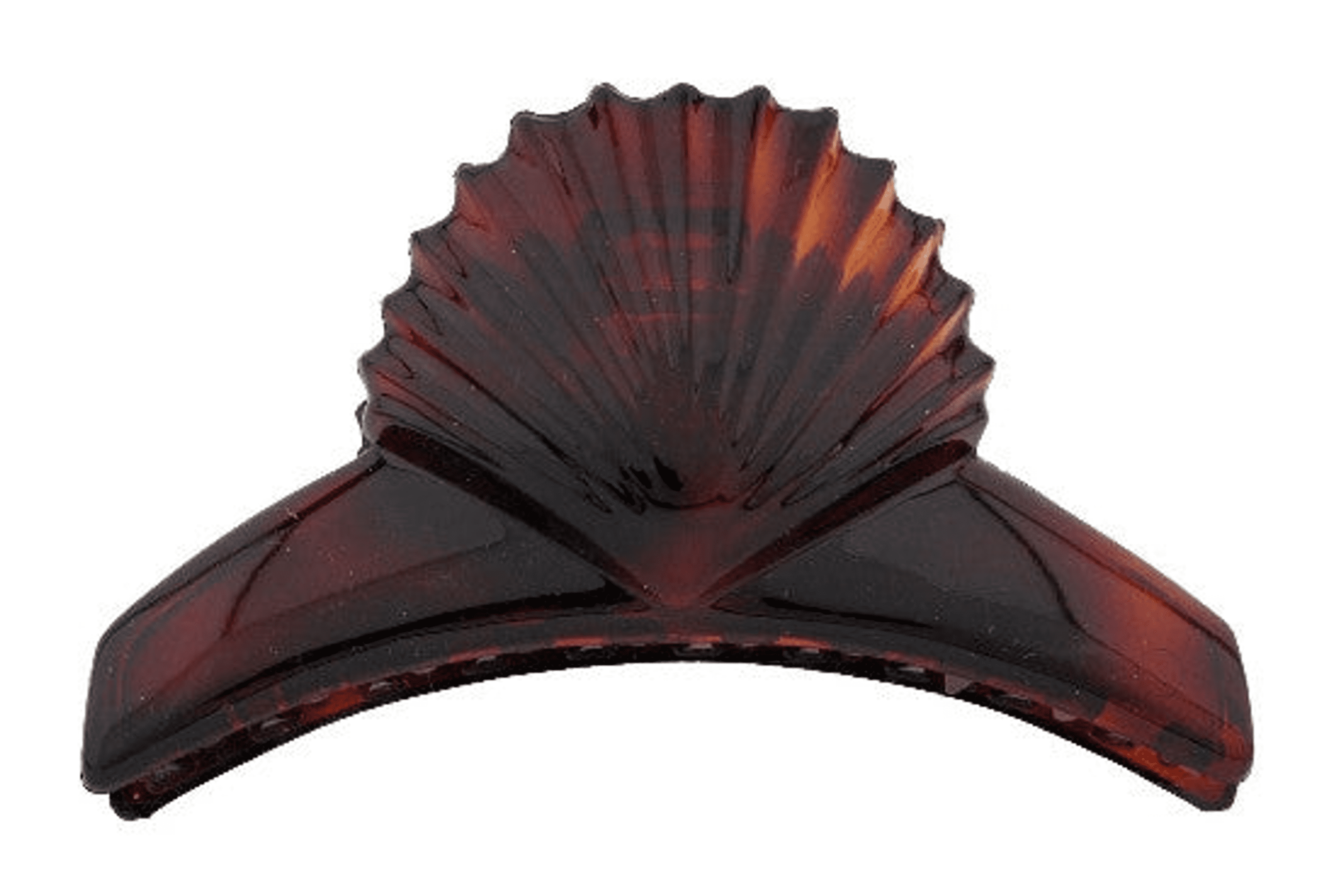 Large French Scallop Top Tortoise Shell Hair Claw [ ] - Walmart.com