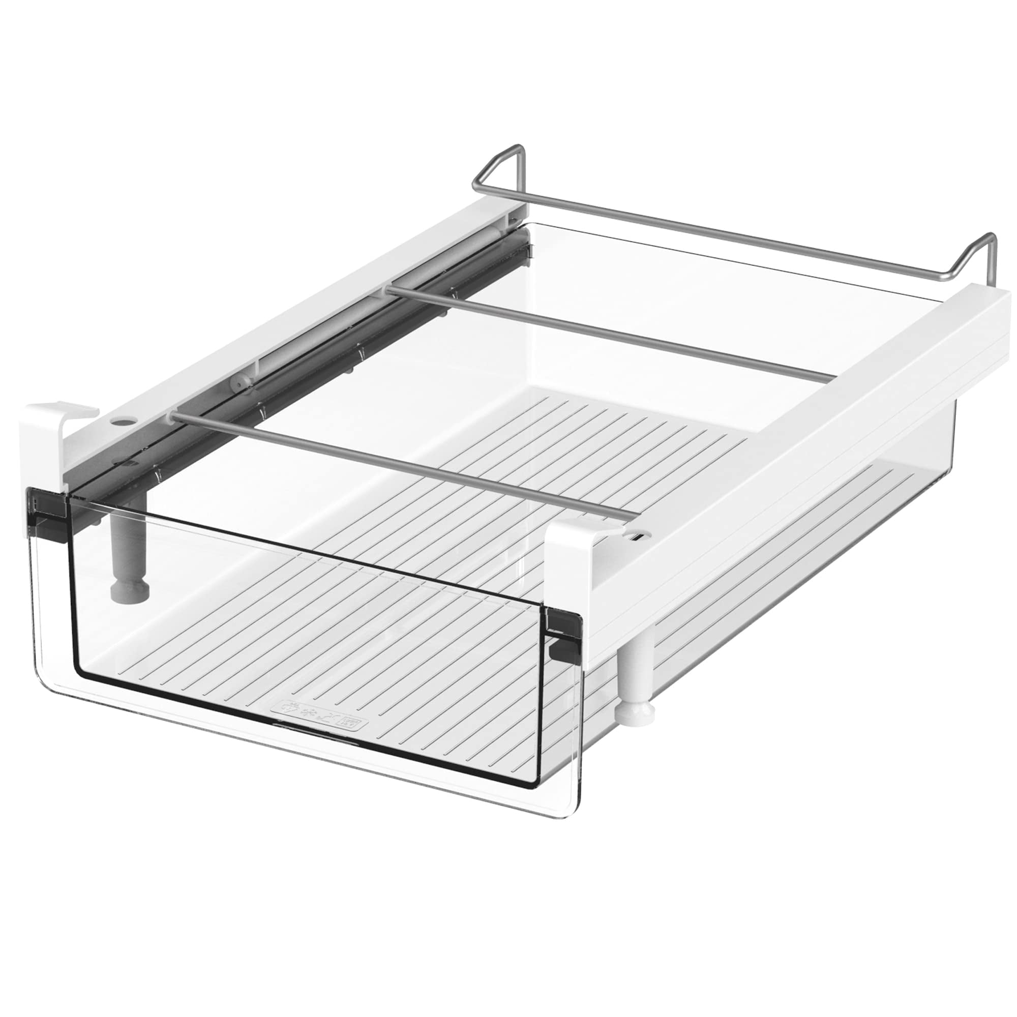 Large Fridge Under Shelf Drawer Organizer, Pull Out Refrigerator ...