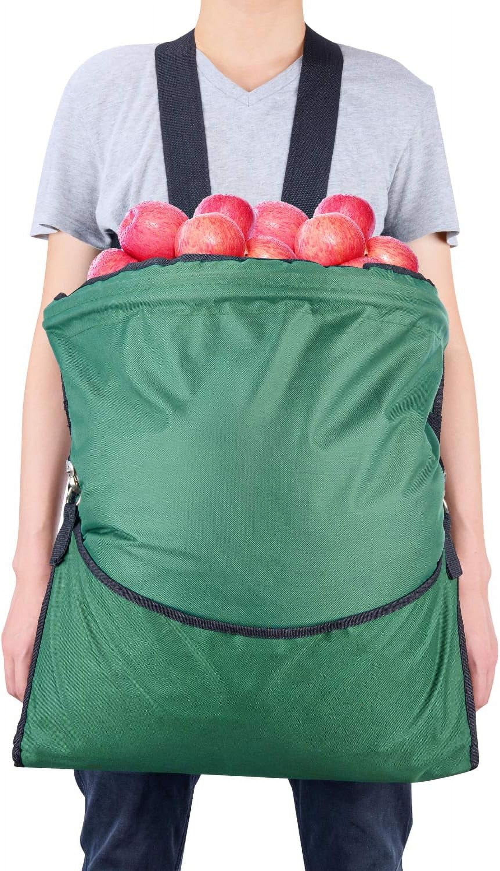 Large Fruit Picking Bag, Adjustable Harvest Garden Apron Storage Pouch ...