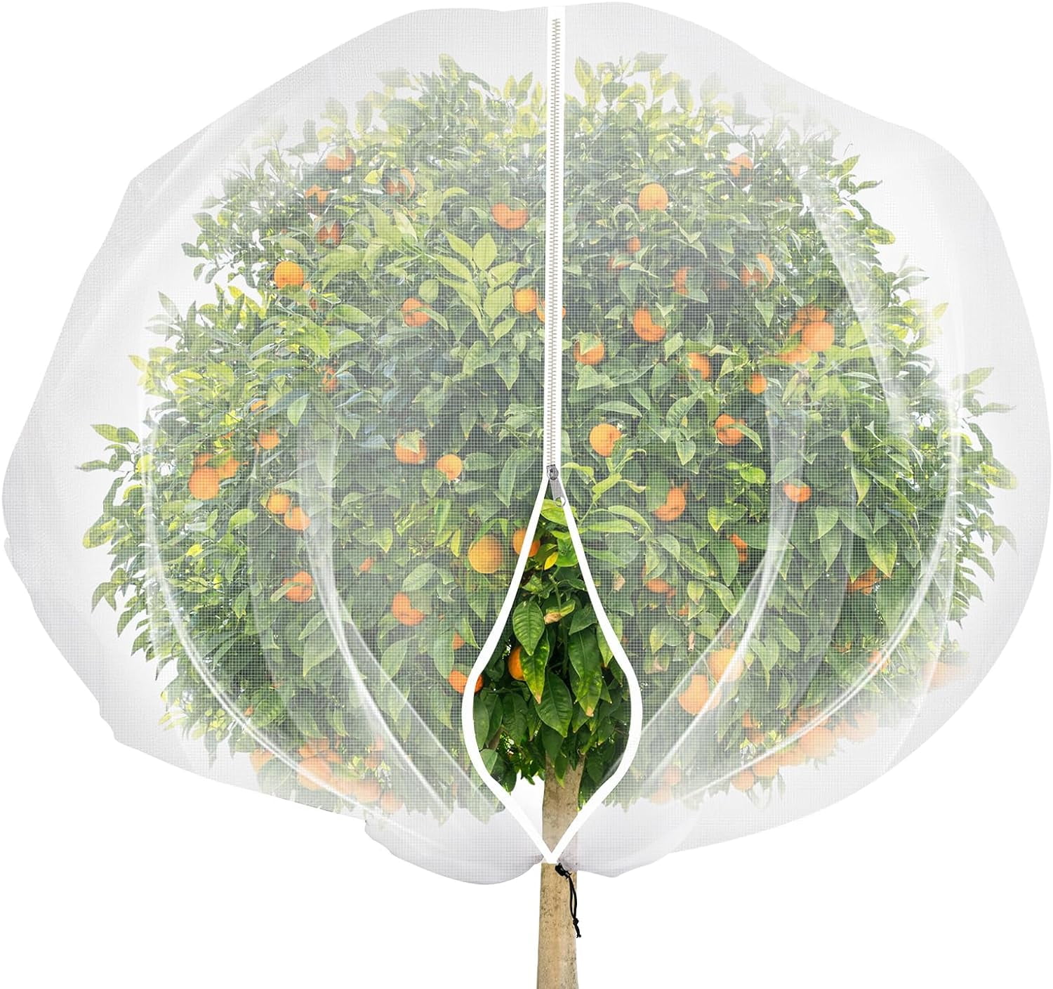 Large Fruits Tree Netting Cover with Zipper and Drawstring,Garden Insect Netting Plant Cover ...