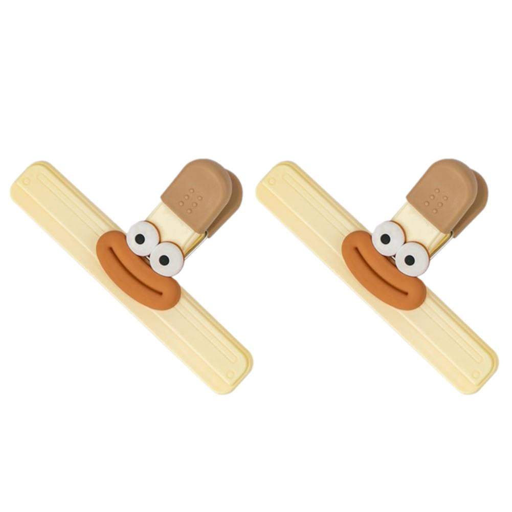 Large Fun Cartoon Smiling Face Chip Bag Multipurpose Clips, Cute ...