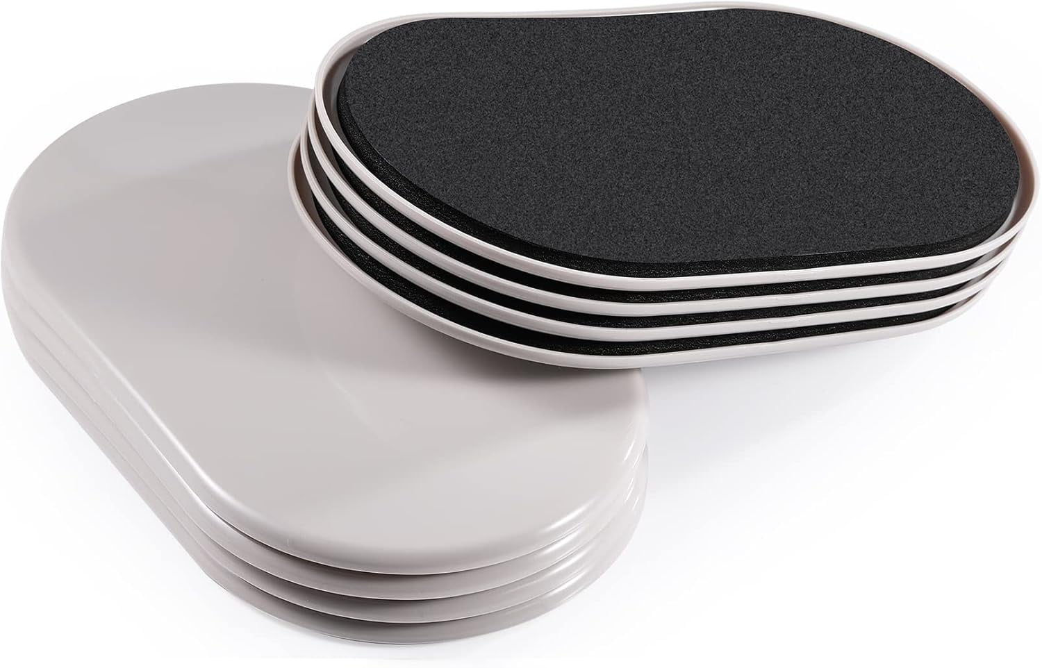 Large Furniture Sliders for Carpet & Hardwood Floors, 8 PCS 9-1/2" x 5 ...