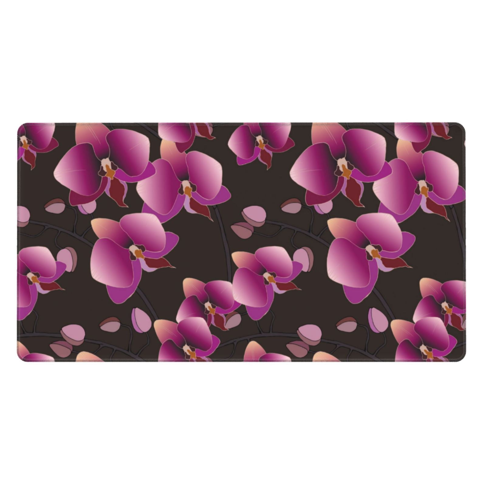 Large Gaming Mouse Pad - Abstractly Flower Purple Non-Slip Rubber Base ...