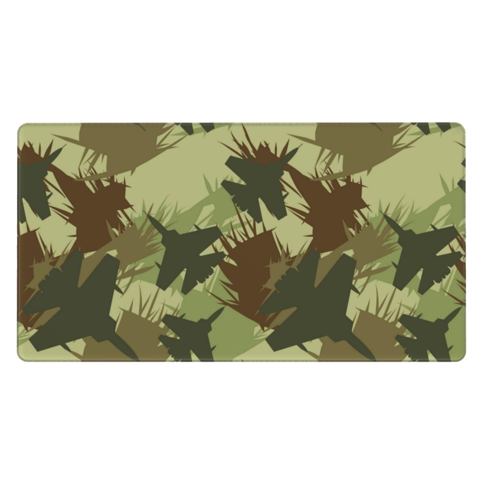 Large Gaming Mouse Pad - Aircraft Green Camouflage Non-Slip Rubber Base ...