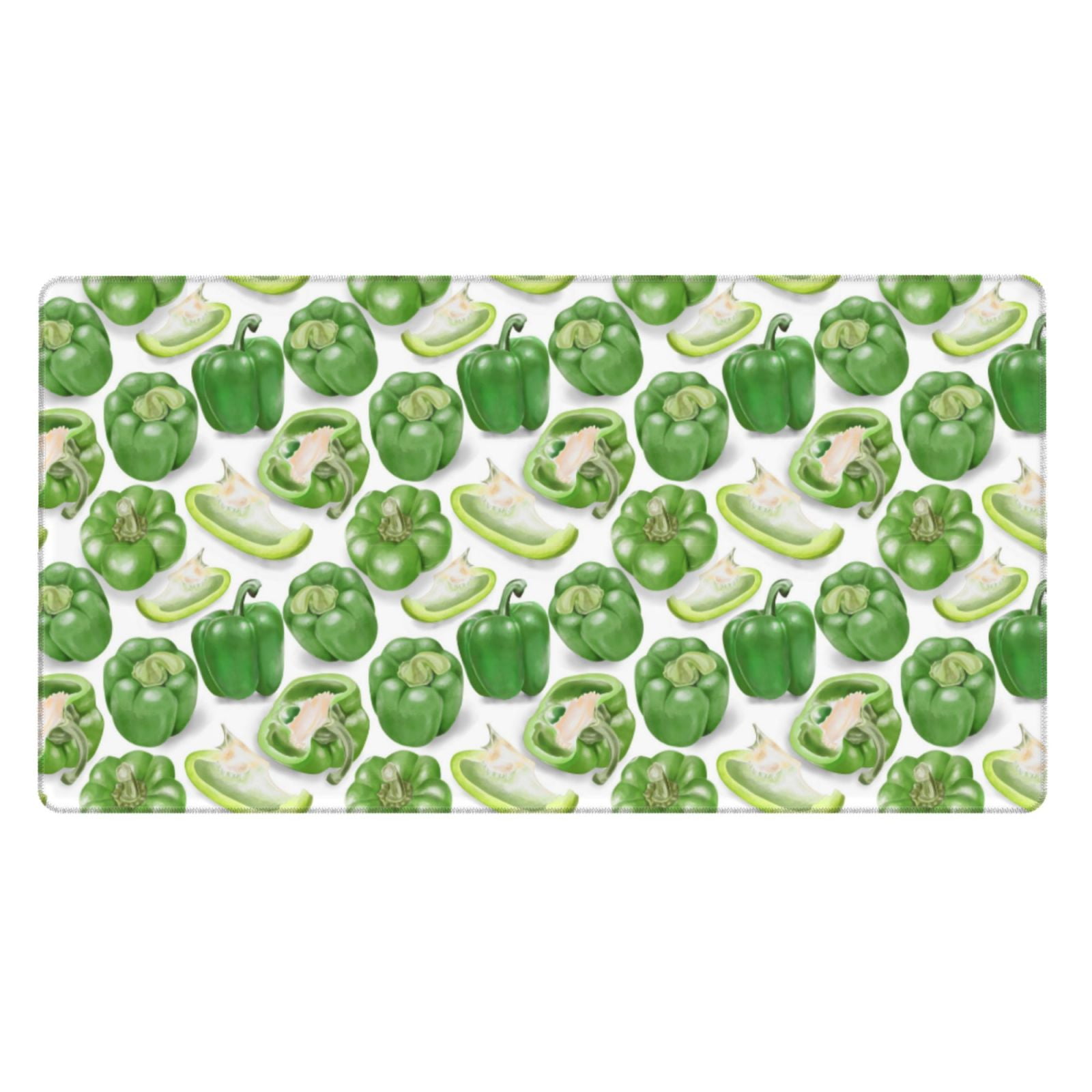 Large Gaming Mouse Pad - Bell Pepper green funny Non-Slip Rubber Base ...