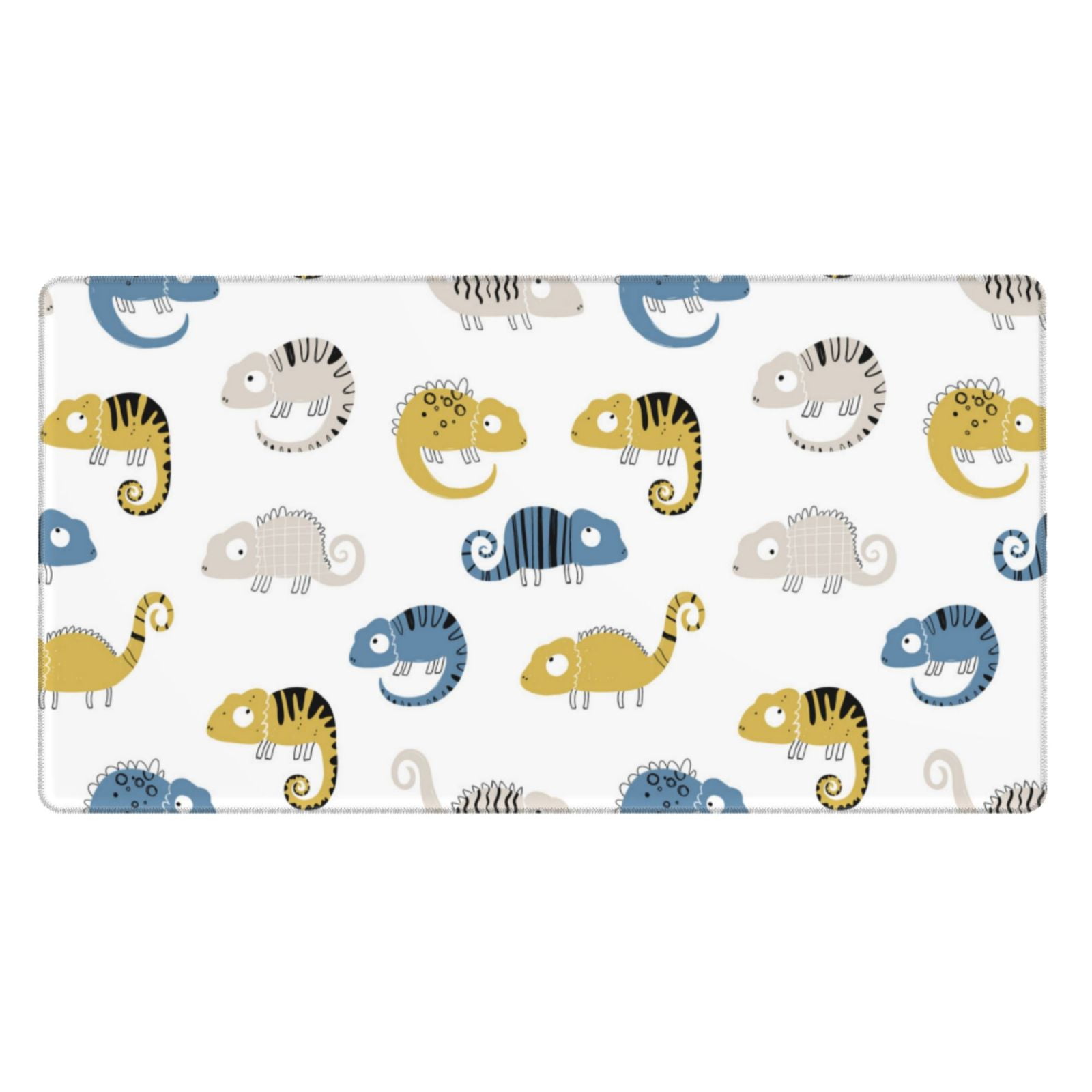 Large Gaming Mouse Pad - Cartoon Cute Chameleon Lizard_B Non-Slip ...