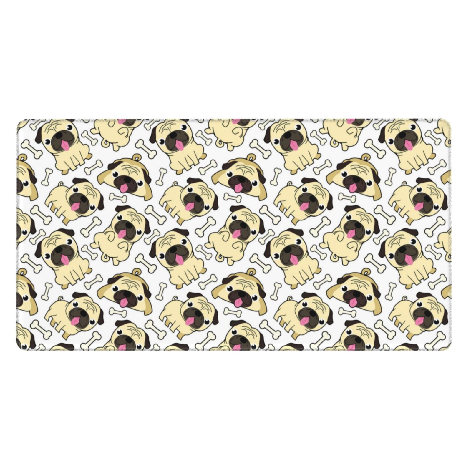 Large Gaming Mouse Pad - Cartoon Cute French Bulldog Non-Slip Rubber ...