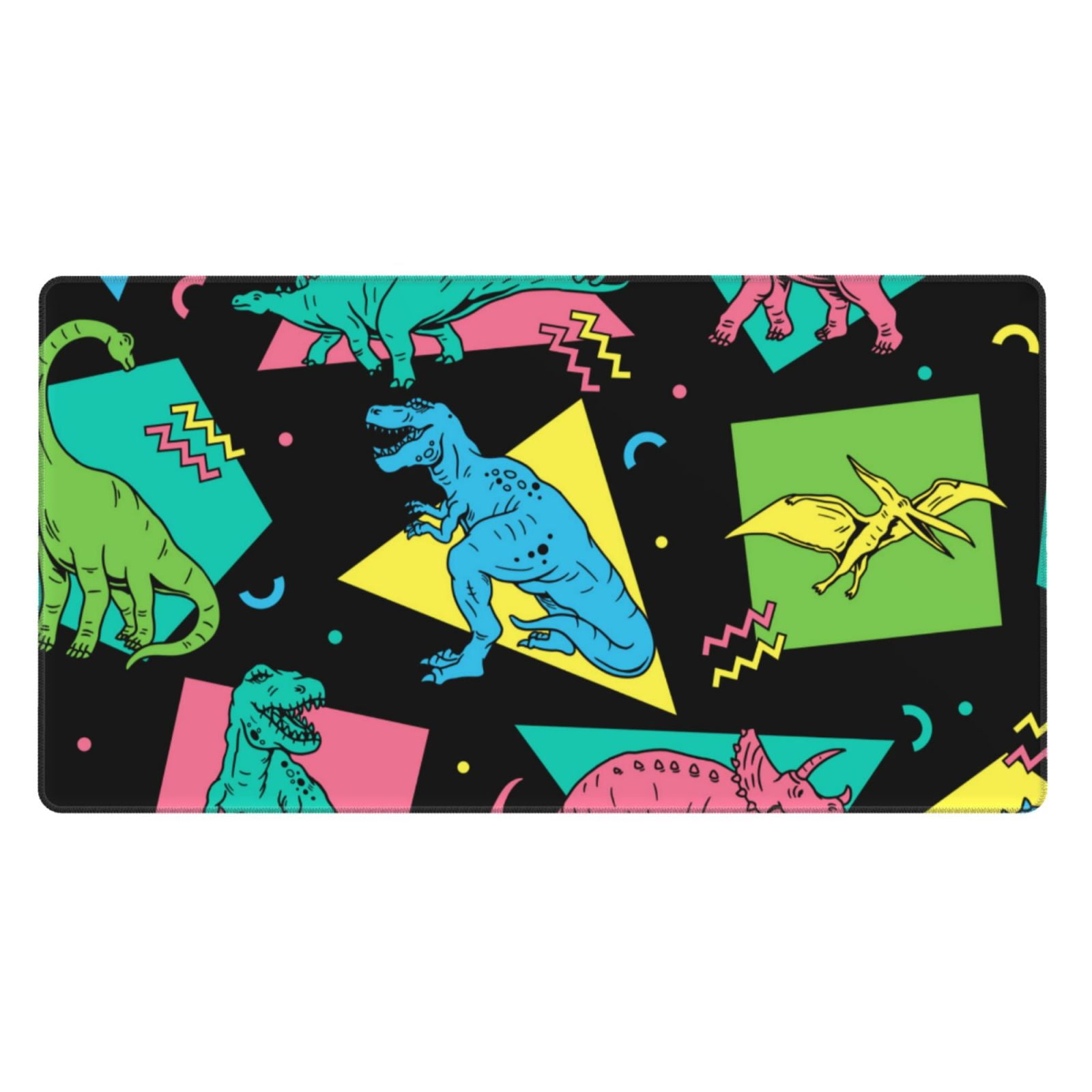 Large Gaming Mouse Pad - Cartoon Dinosaurs Kids Non-Slip Rubber Base ...