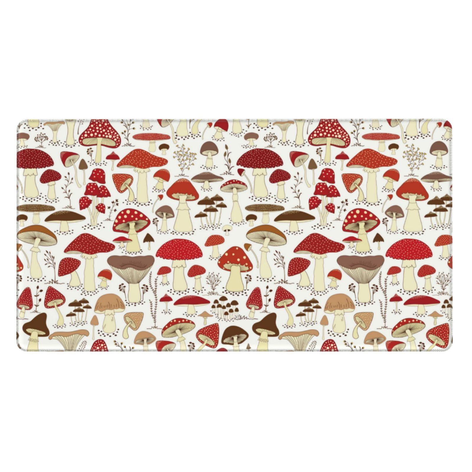 Large Gaming Mouse Pad - Cartoon Mushrooms Non-Slip Rubber Base Desk ...