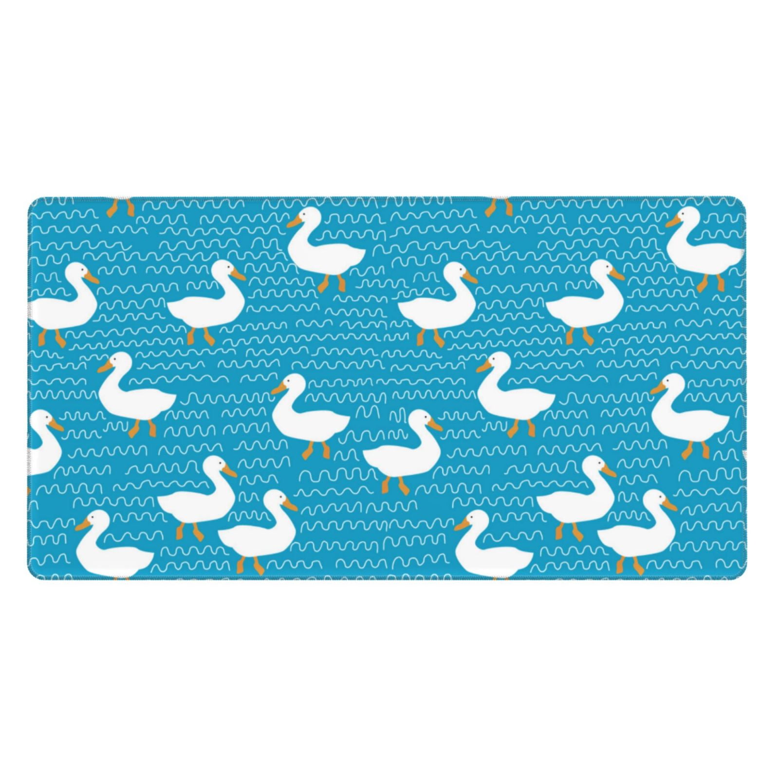 Large Gaming Mouse Pad - Classic Cute Duck Blue Non-Slip Rubber Base ...