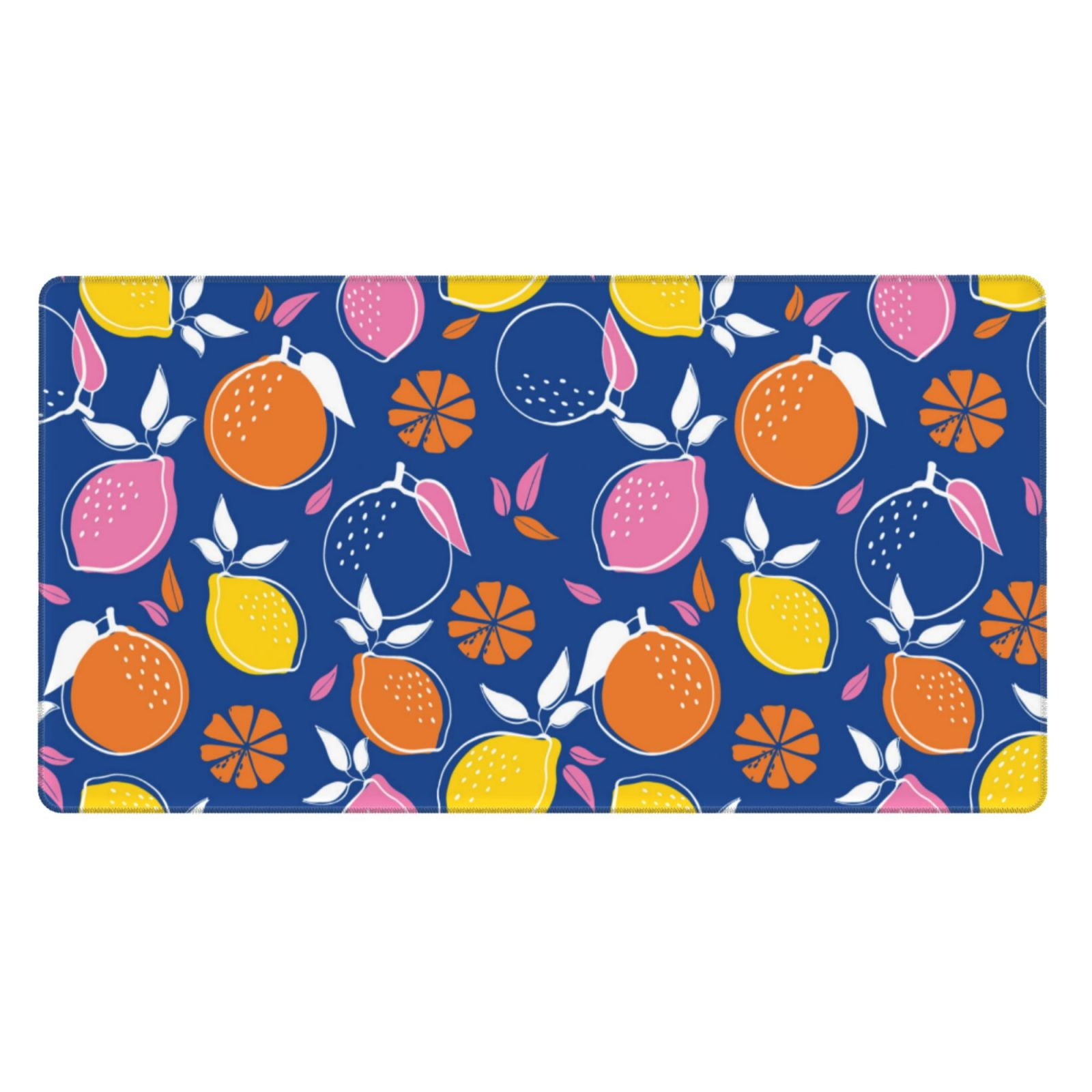 Large Gaming Mouse Pad - Cute Colorful Lemon Non-Slip Rubber Base Desk ...