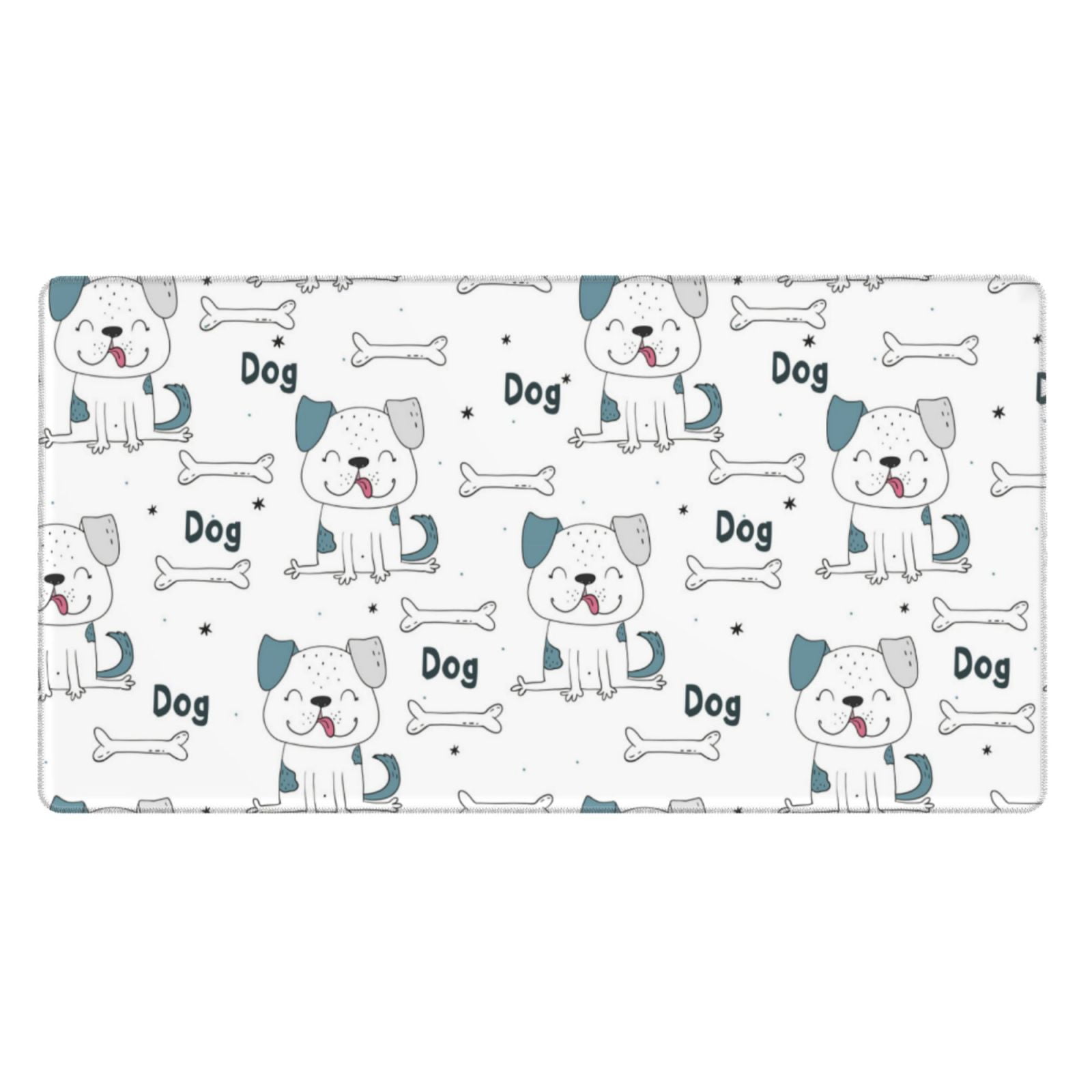 Large Gaming Mouse Pad - Cute Dog cartoon Non-Slip Rubber Base Desk Mat ...