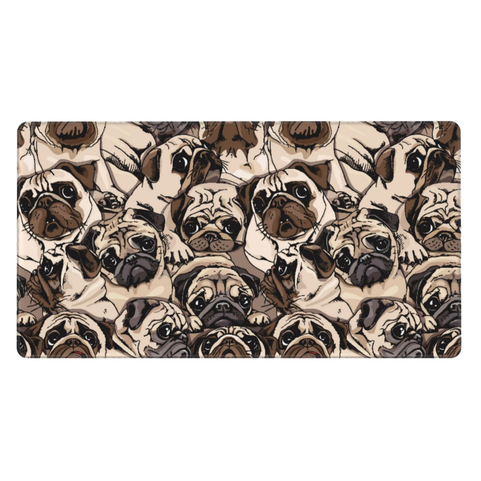 Large Gaming Mouse Pad - Cute French Bulldog E Non-Slip Rubber Base ...