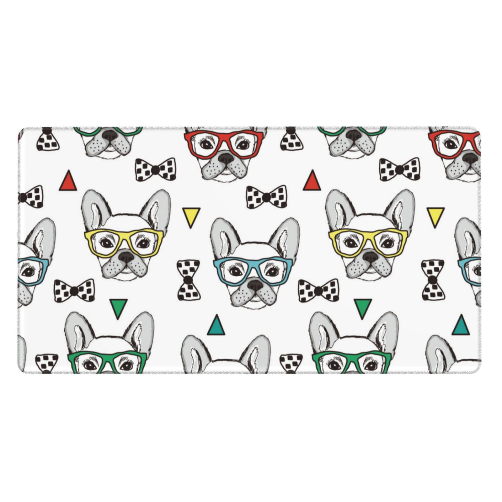 Large Gaming Mouse Pad - Cute French Bulldog G Non-Slip Rubber Base ...