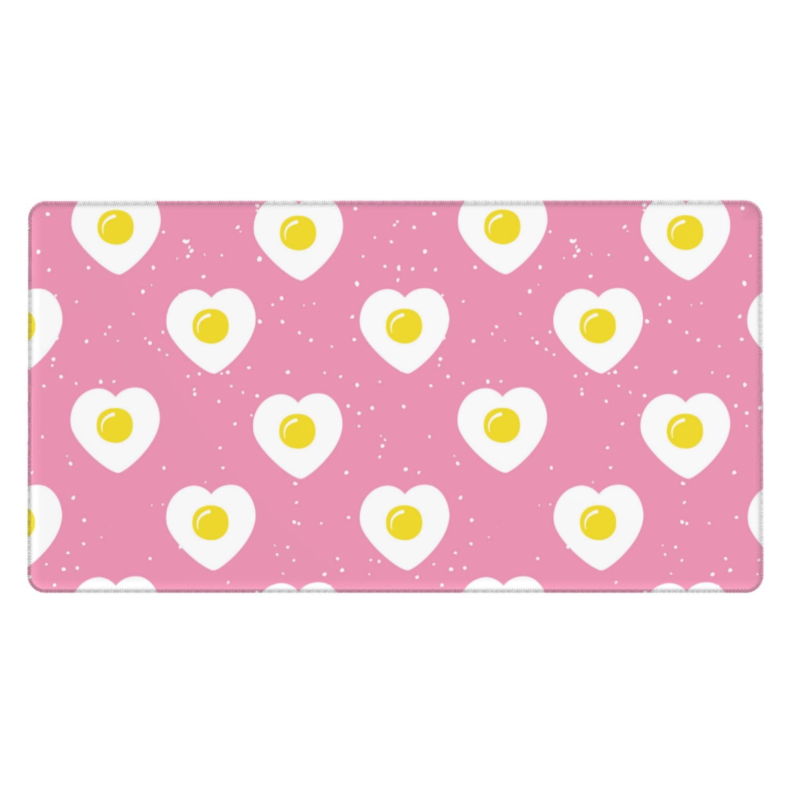 Large Gaming Mouse Pad - Cute Fried Egg Love Non-Slip Rubber Base Desk ...