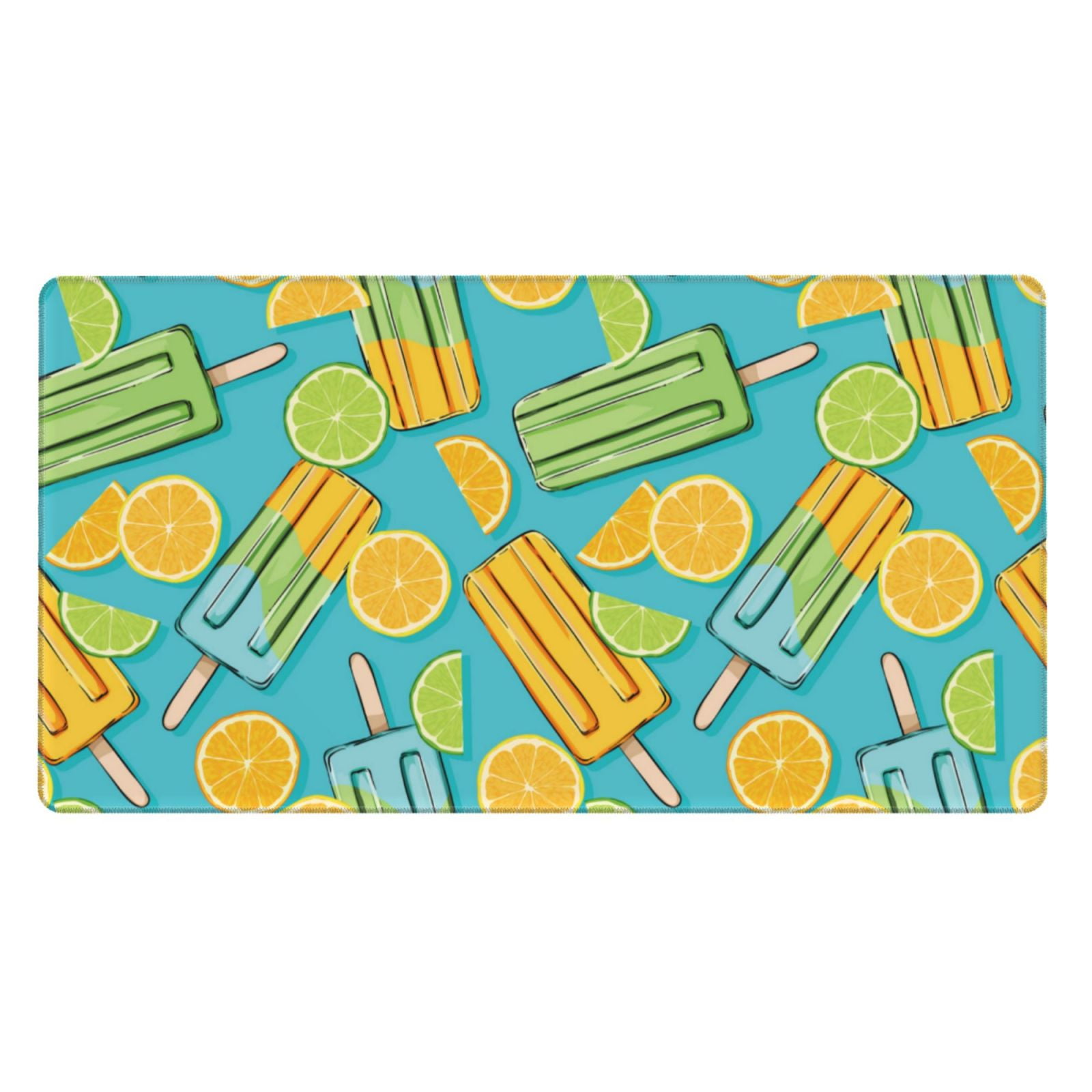 Large Gaming Mouse Pad - Cute Lemon Ice Cream Non-Slip Rubber Base Desk ...