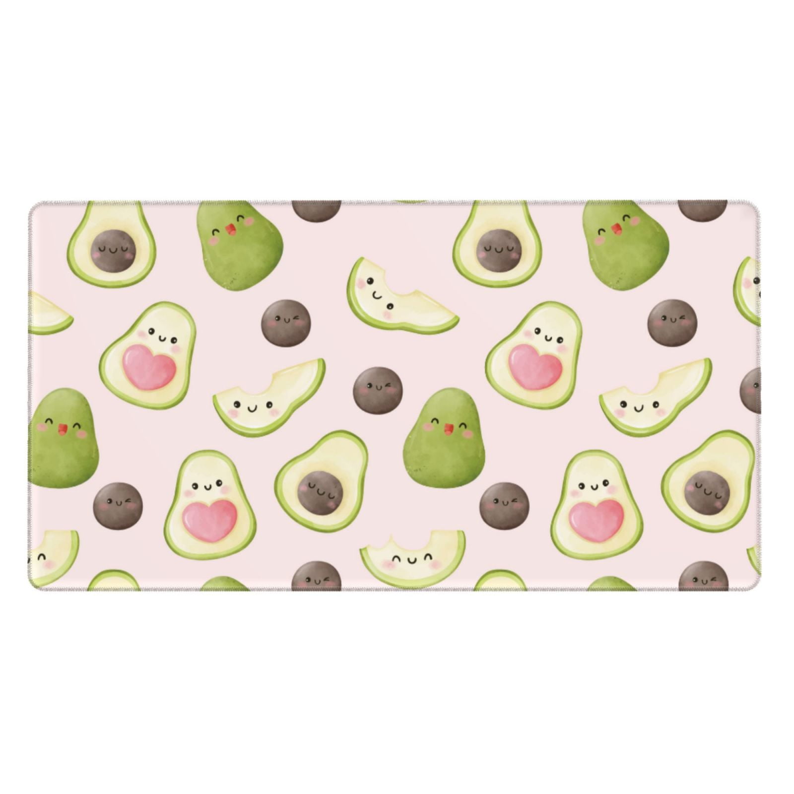 Large Gaming Mouse Pad - Cute Love Avocado Non-Slip Rubber Base Desk ...