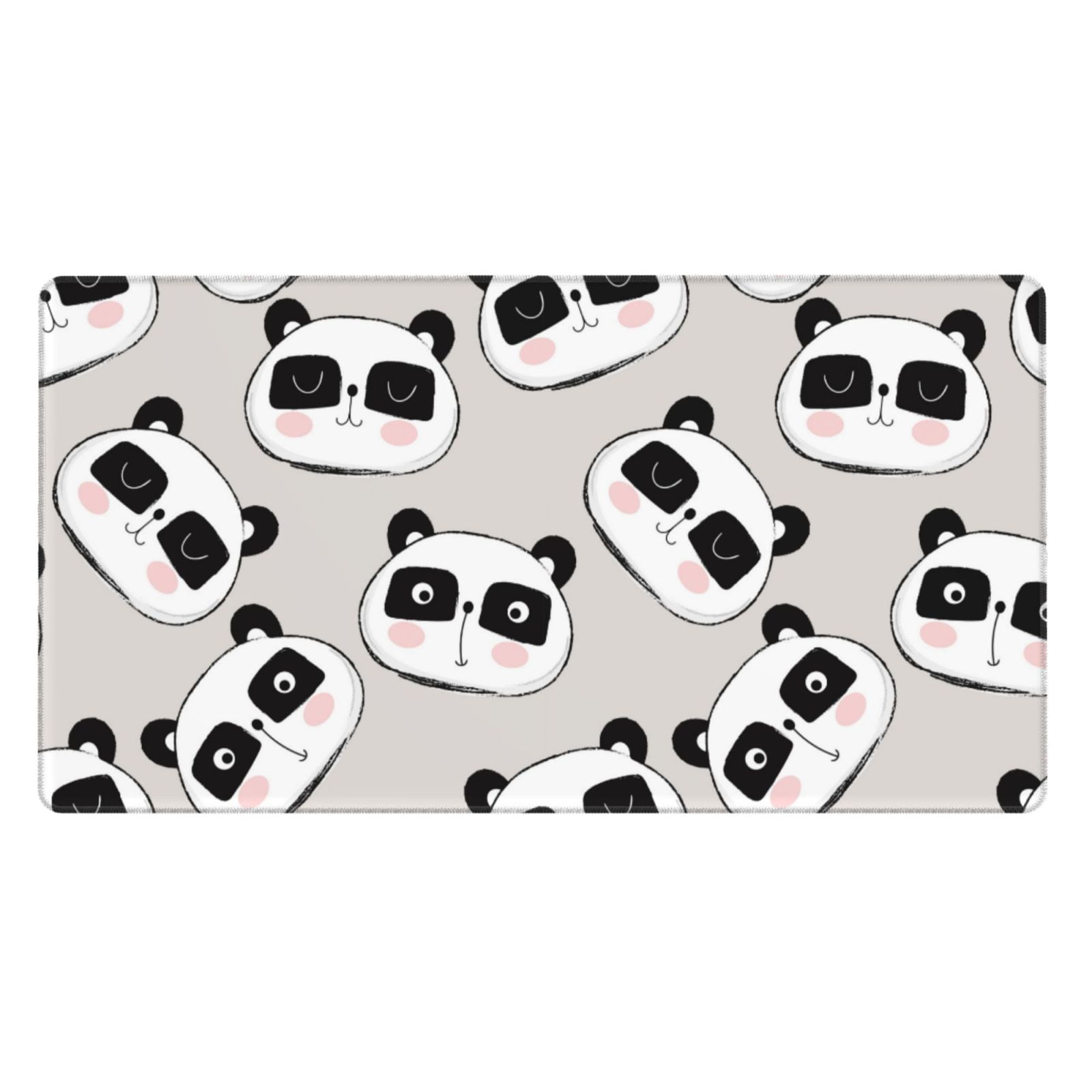 Large Gaming Mouse Pad - Cute panda A Non-Slip Rubber Base Desk Mat ...