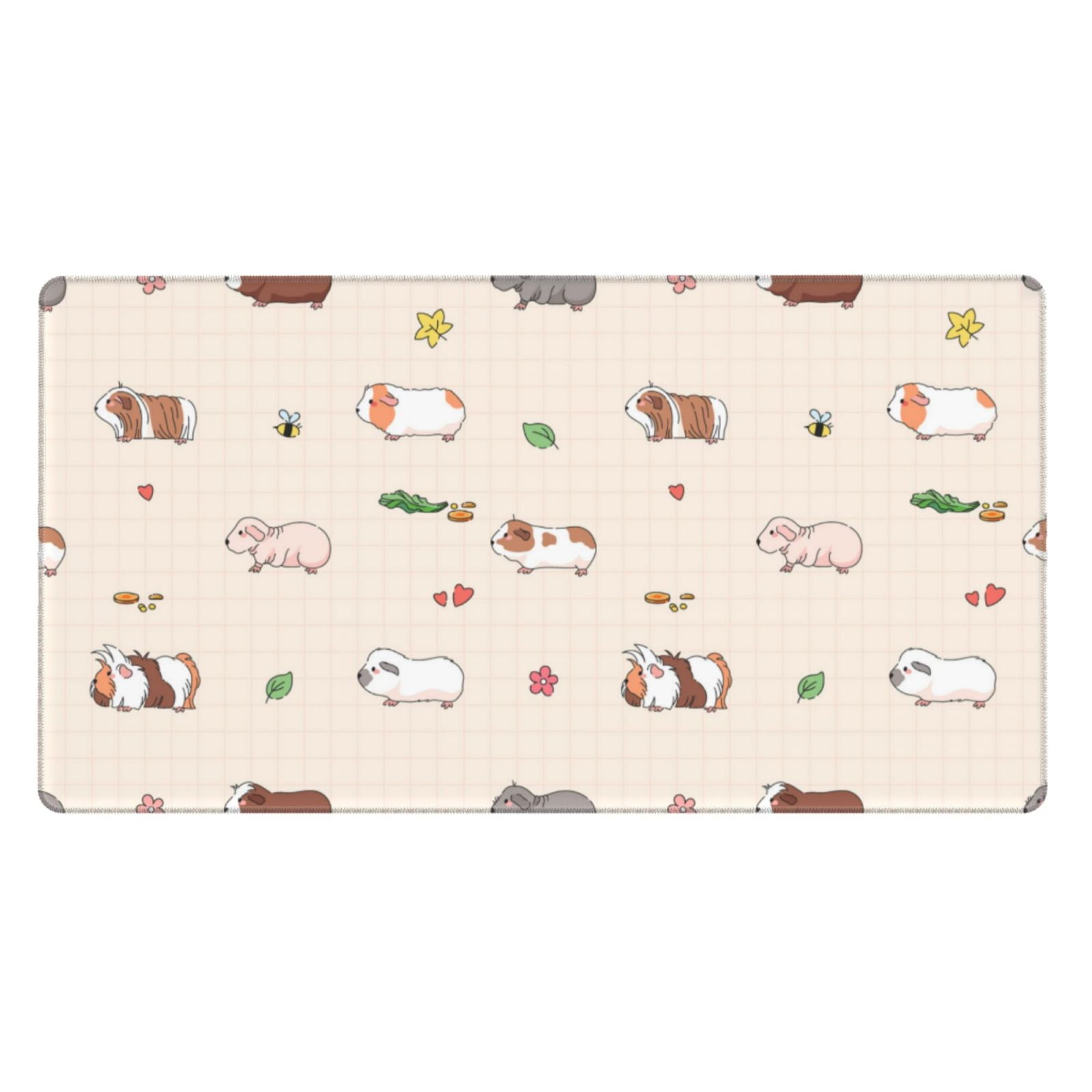 Large Gaming Mouse Pad - Diverse Cartoon Cute Hamsters Non-Slip Rubber ...