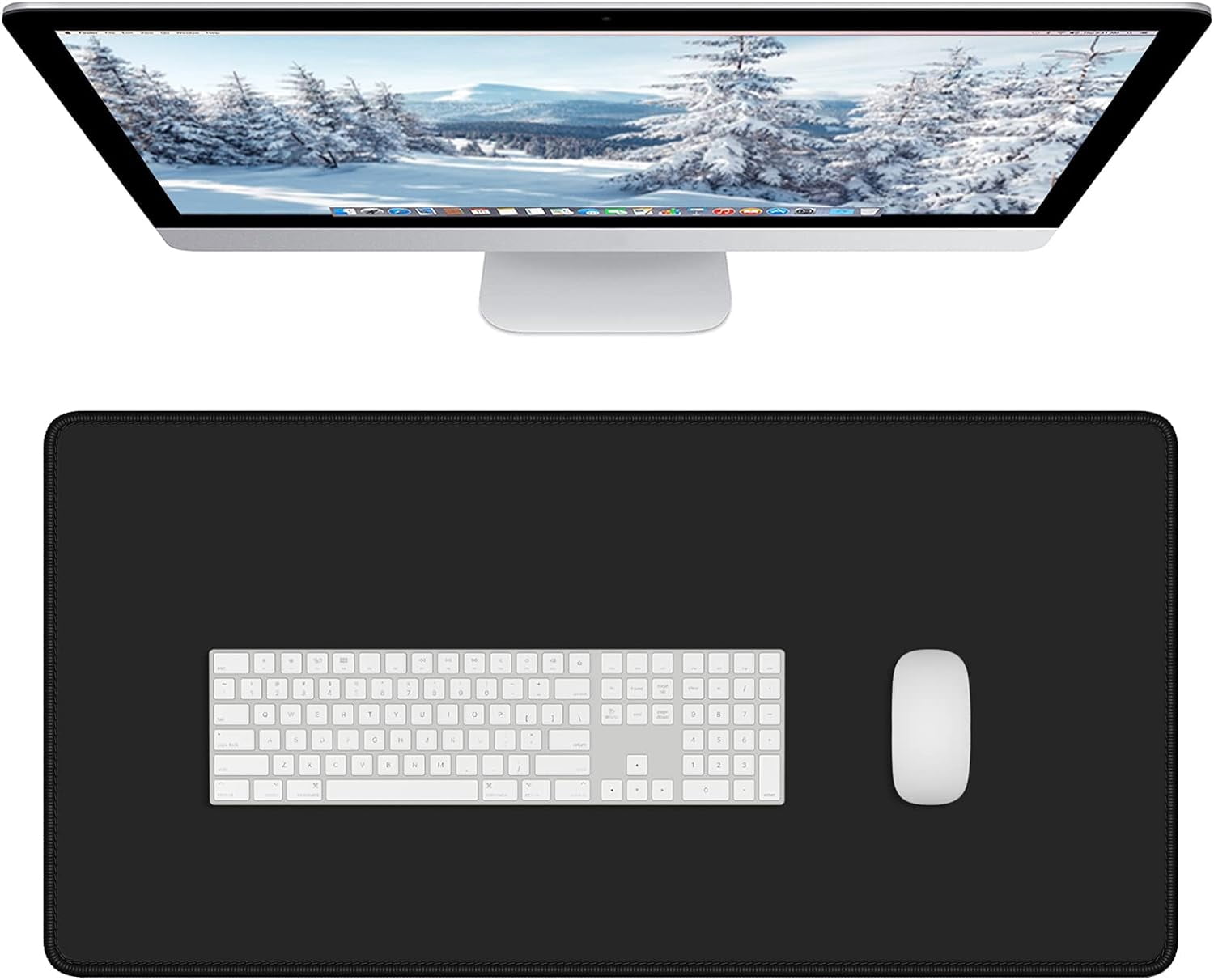 Large Gaming Mouse Pad, Extended Mouse Mat with Stitched Edges, Full ...
