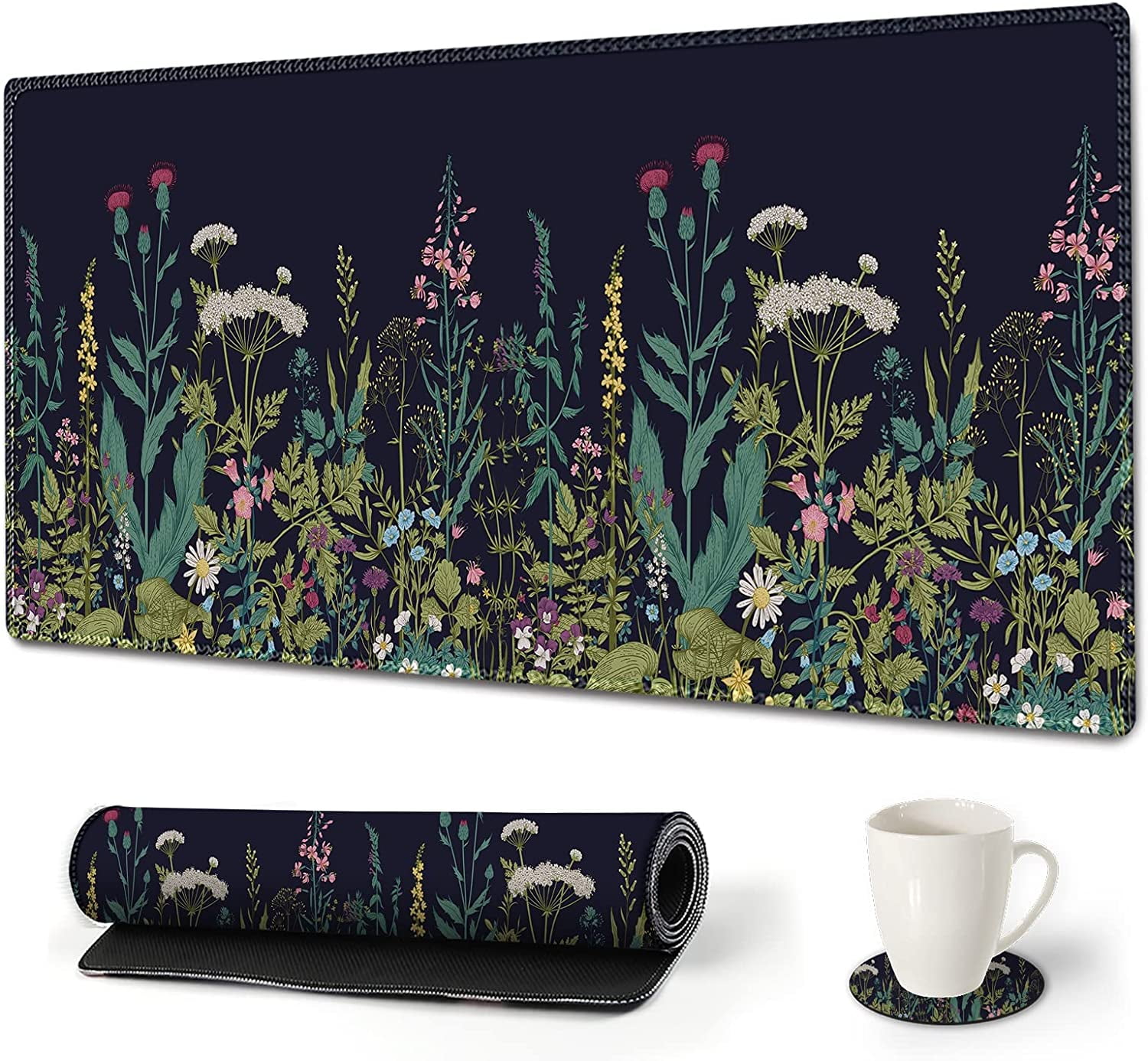 Large Gaming Mouse Pad, Extended Mouse Pad with Stitched Edge, XL ...