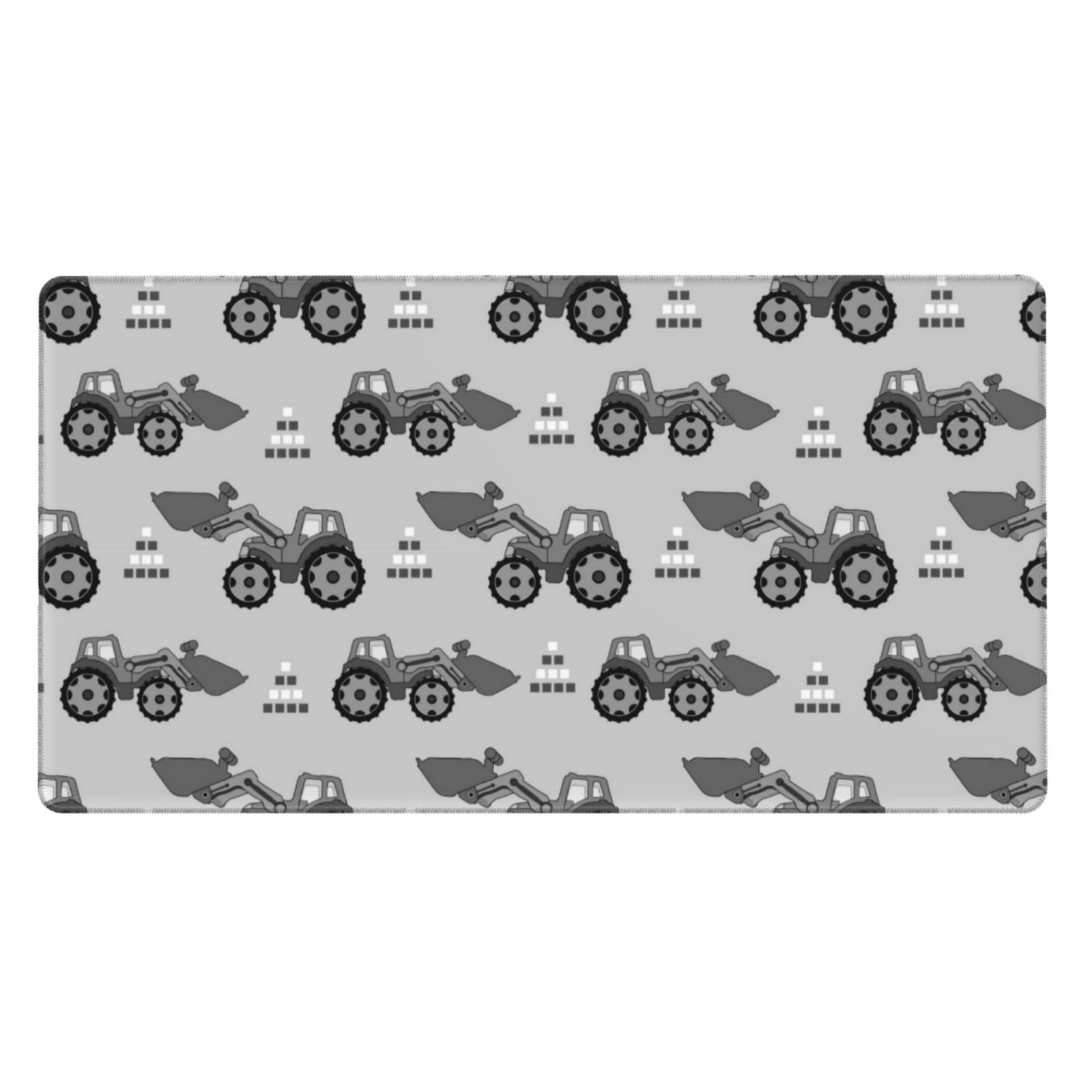 Large Gaming Mouse Pad - Gray Tractor Non-Slip Rubber Base Desk Mat ...