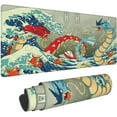 Large Gaming Mouse Pad,Japanese Anime Dragon Mousepad,Stitched Edges ...