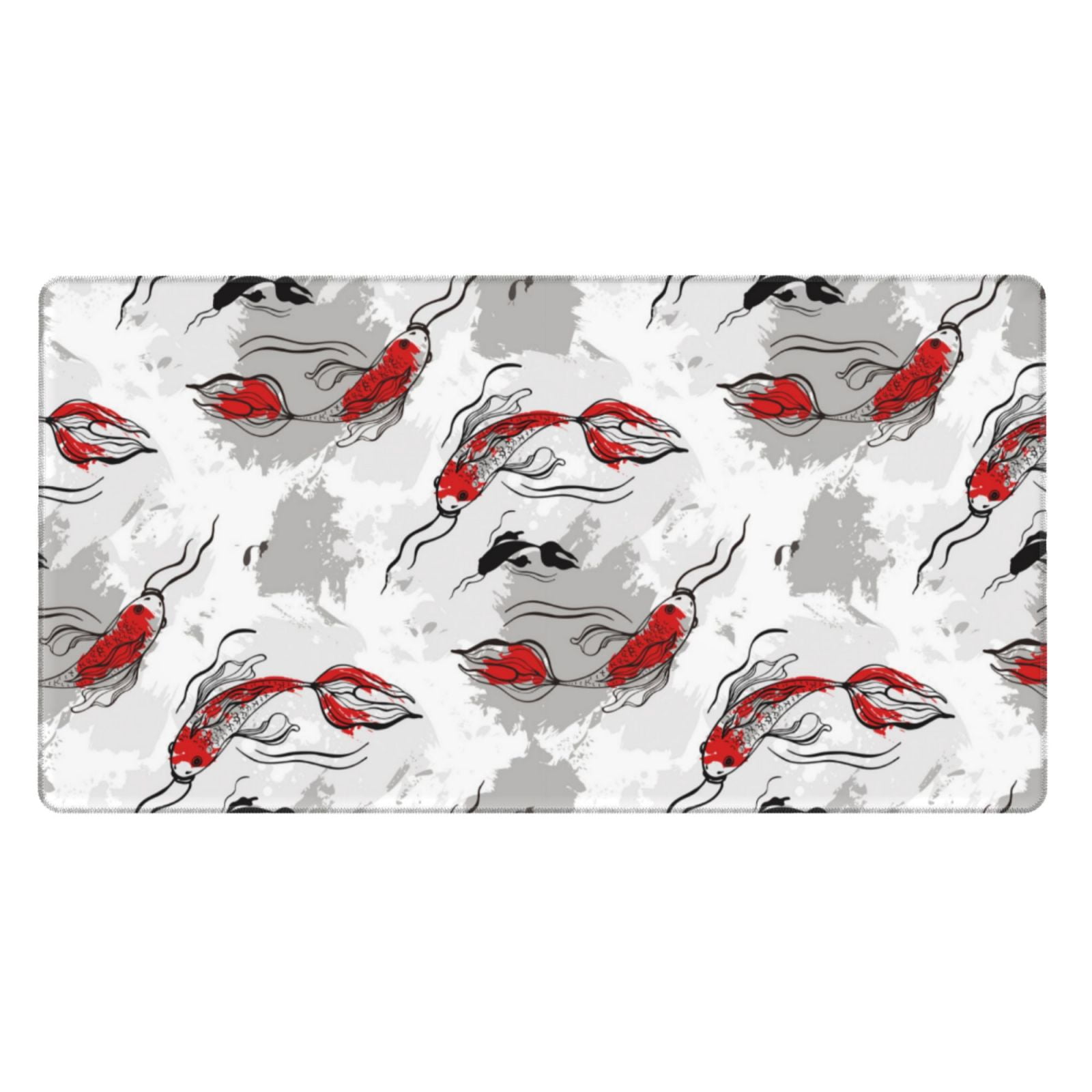 Large Gaming Mouse Pad - Koi fish Non-Slip Rubber Base Desk Mat, Desk ...