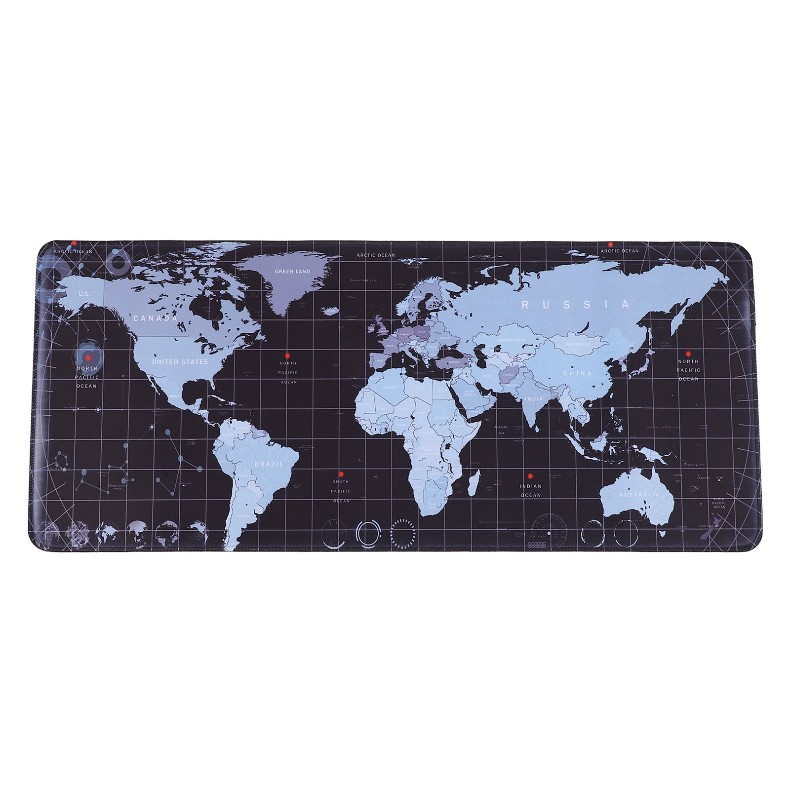Supvox Creative World Map Gaming Mouse Pad Thickened Office Desktop Mat ...
