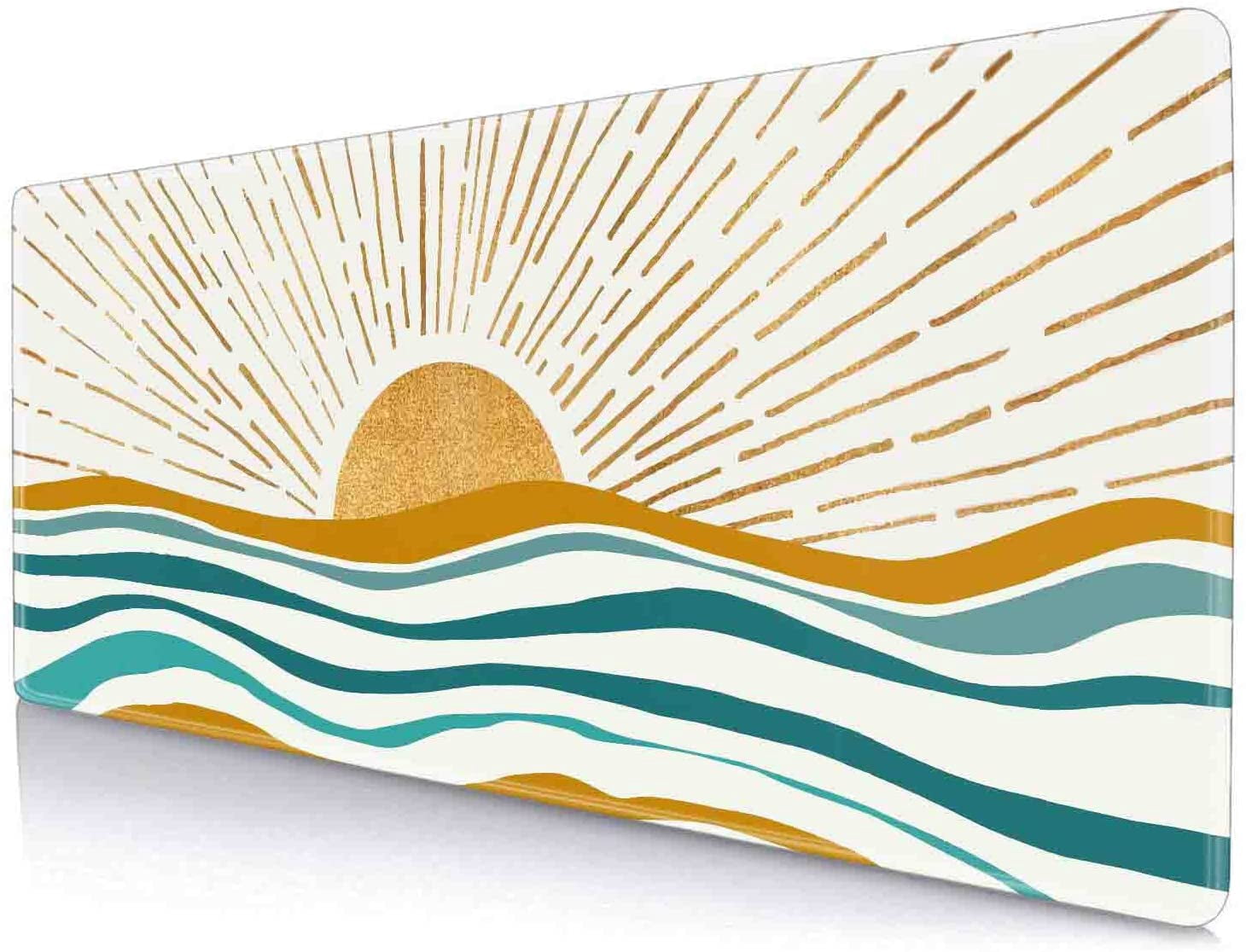 Large Gaming Mouse Pad with Non-Slip Rubber Base, Stitched Edges ...