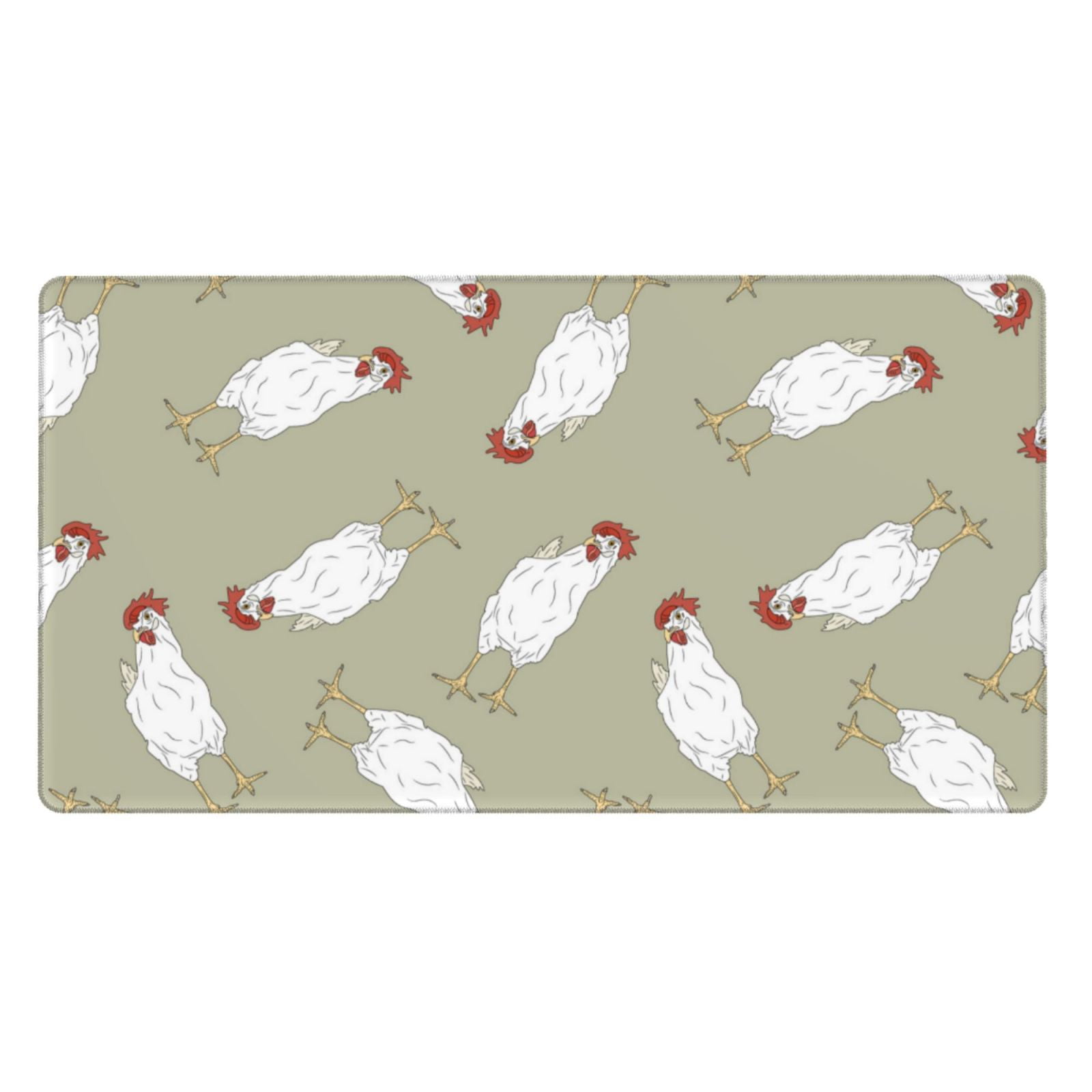 Large Gaming Mouse Pad - Spirited Cartoon Cute Chicken Non-Slip Rubber ...