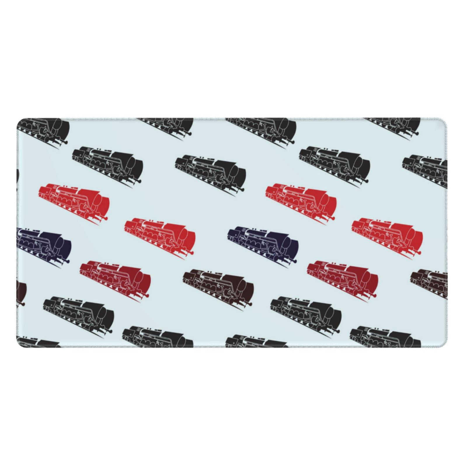 Large Gaming Mouse Pad - Trains Pattern color Non-Slip Rubber Base Desk ...