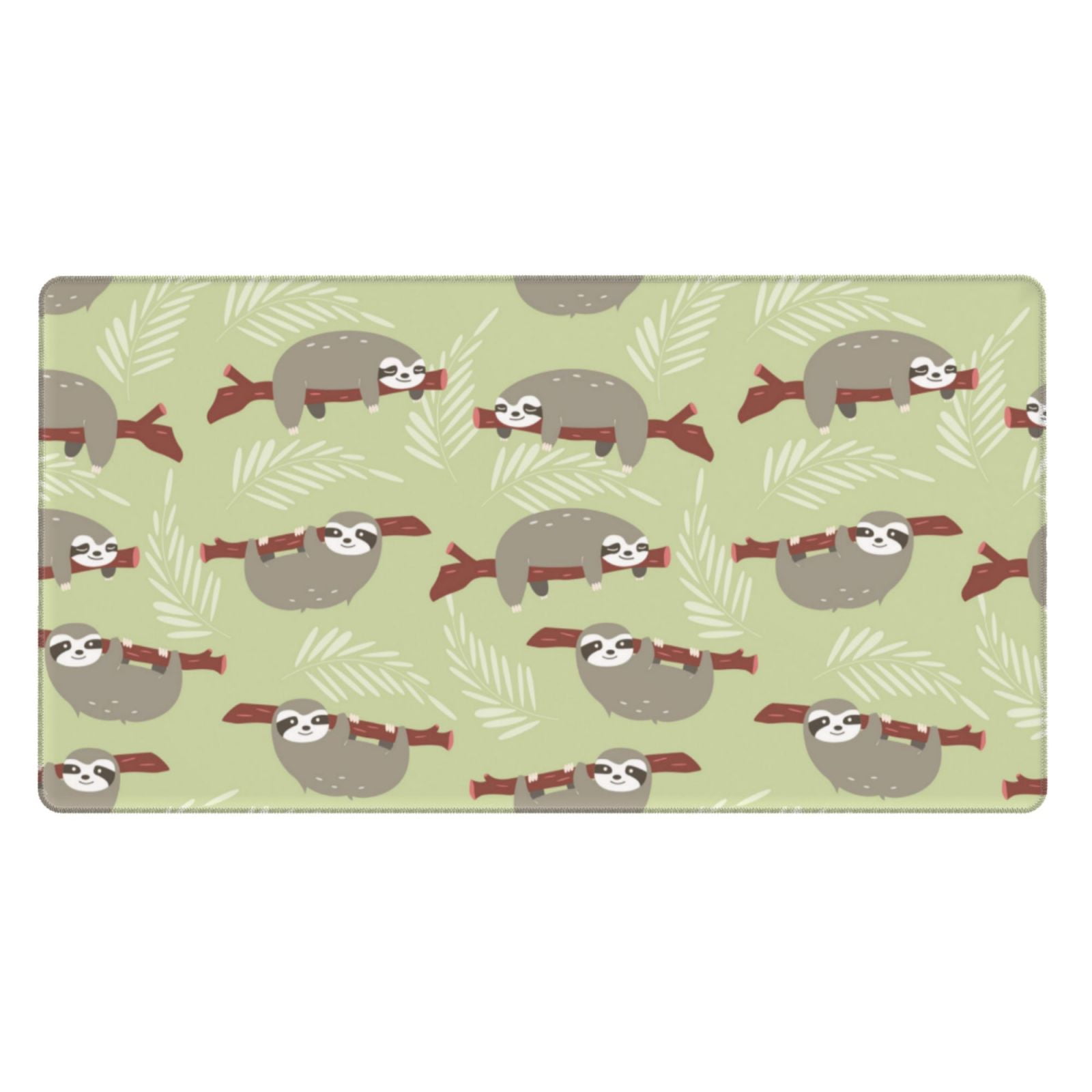 Large Gaming Mouse Pad - Twig sloth Non-Slip Rubber Base Desk Mat, Desk ...
