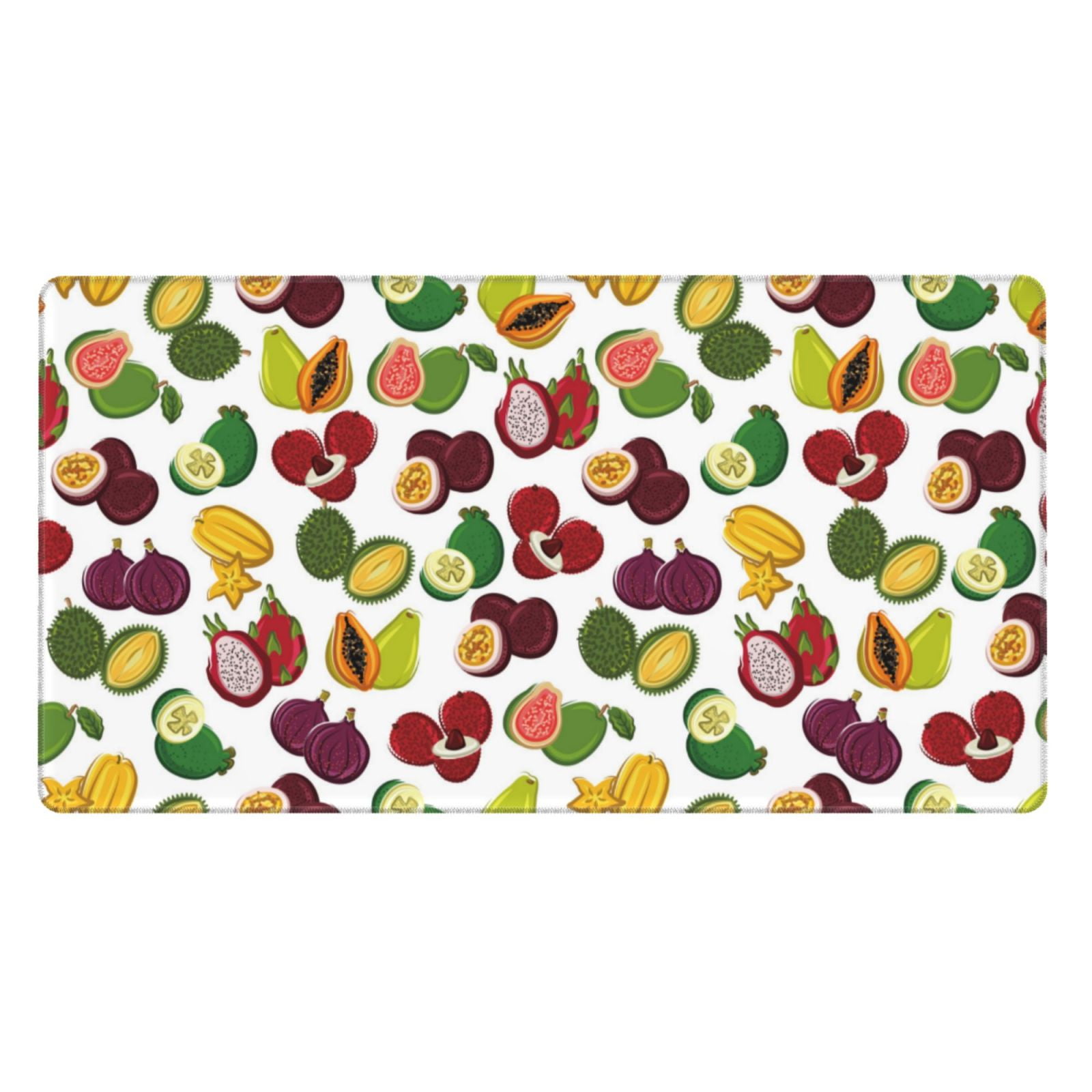 Large Gaming Mouse Pad - colorful fruits Non-Slip Rubber Base Desk Mat ...