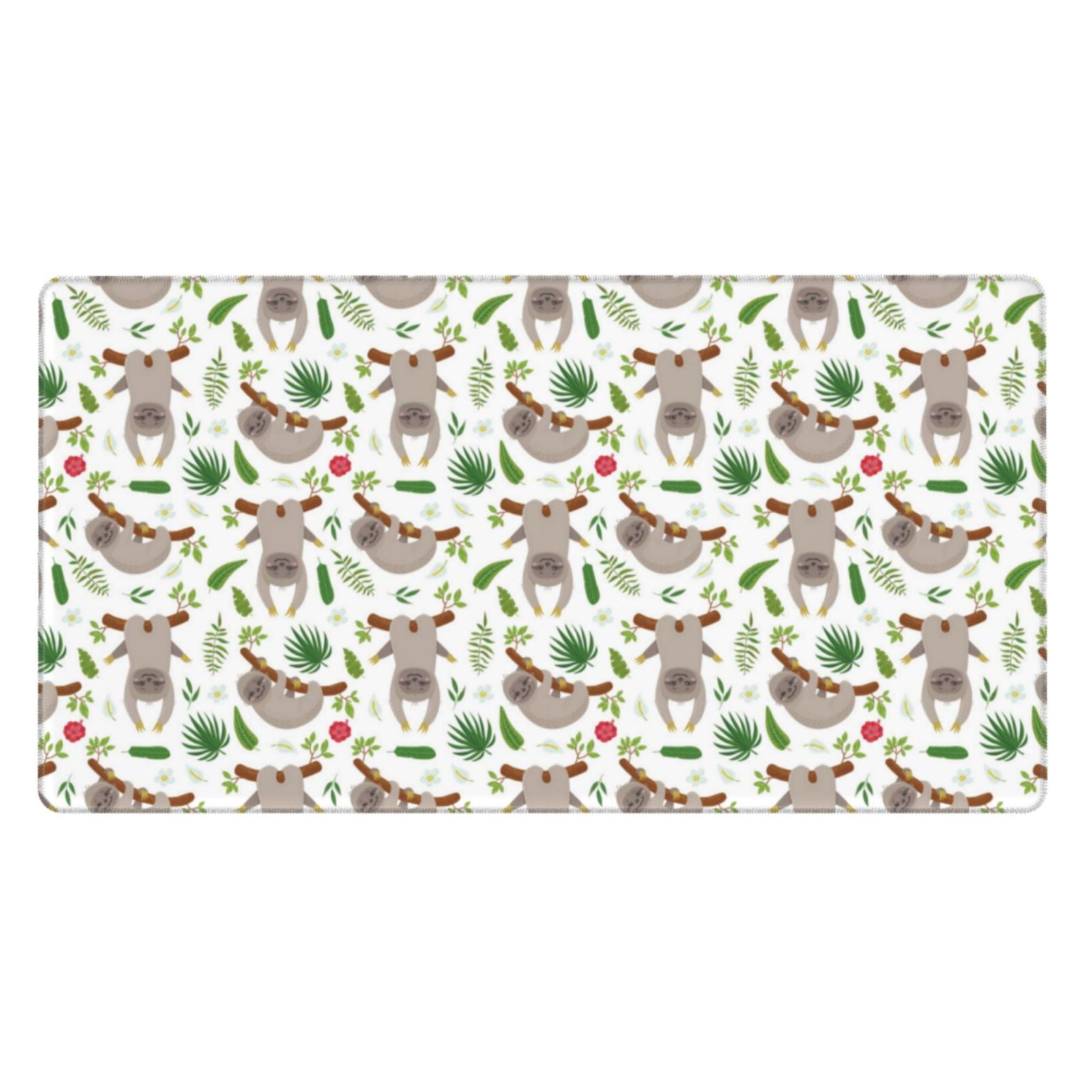 Large Gaming Mouse Pad - cute sloth Non-Slip Rubber Base Desk Mat, Desk ...