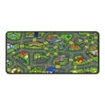Large Gaming Mouse Pad with Colorful City Map Design, Nostalgic City ...
