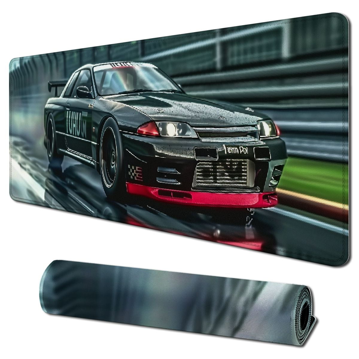 Large Gaming Mouse Pads Japanese Modified Car Track Drift Desk Mat Non ...