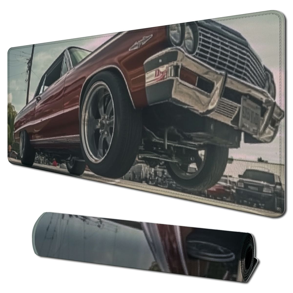 Large Gaming Mouse Pads Retro Cockhead Desk Mat Non-Slip Rubber Base ...