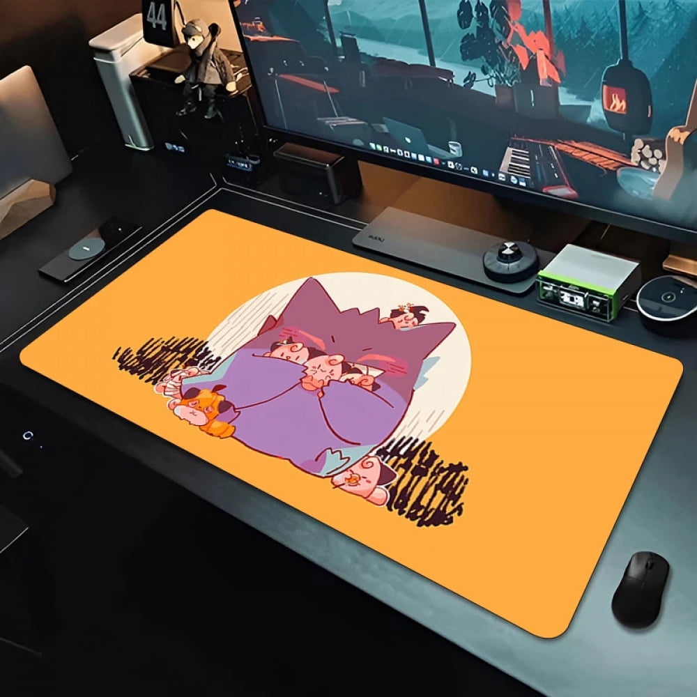 Large Gaming Mousepad & Keyboard Desk Mat - Speed Surface, Kawaii Anime ...