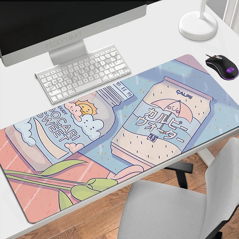 Large Gaming Mousepads Pink Mouse Pad Computer Mousepad Cute Mouse Mat ...