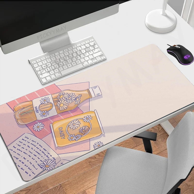 Large Gaming Mousepads Pink Mouse Pad Computer Mousepad Cute Mouse Mat ...