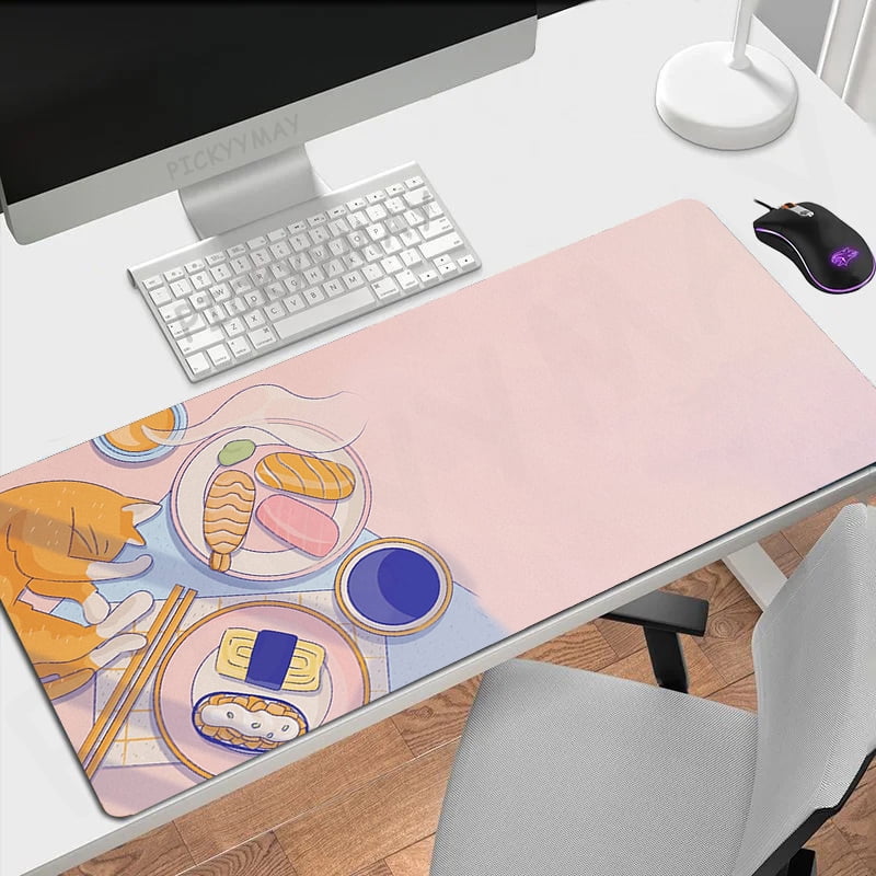Large Gaming Mousepads Pink Mouse Pad Computer Mousepad Cute Mouse Mat ...