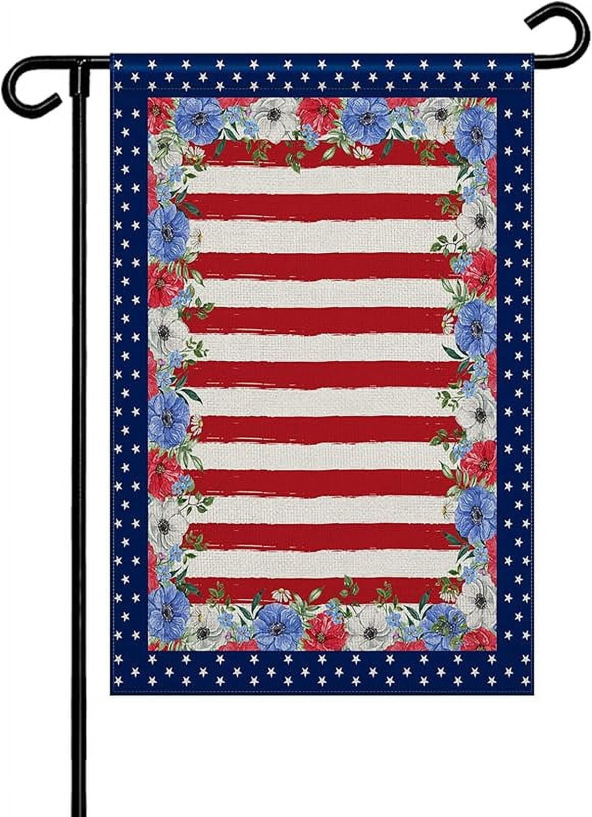 Large Garden Flag, American Flag Day Garden Flags Double Sided House ...