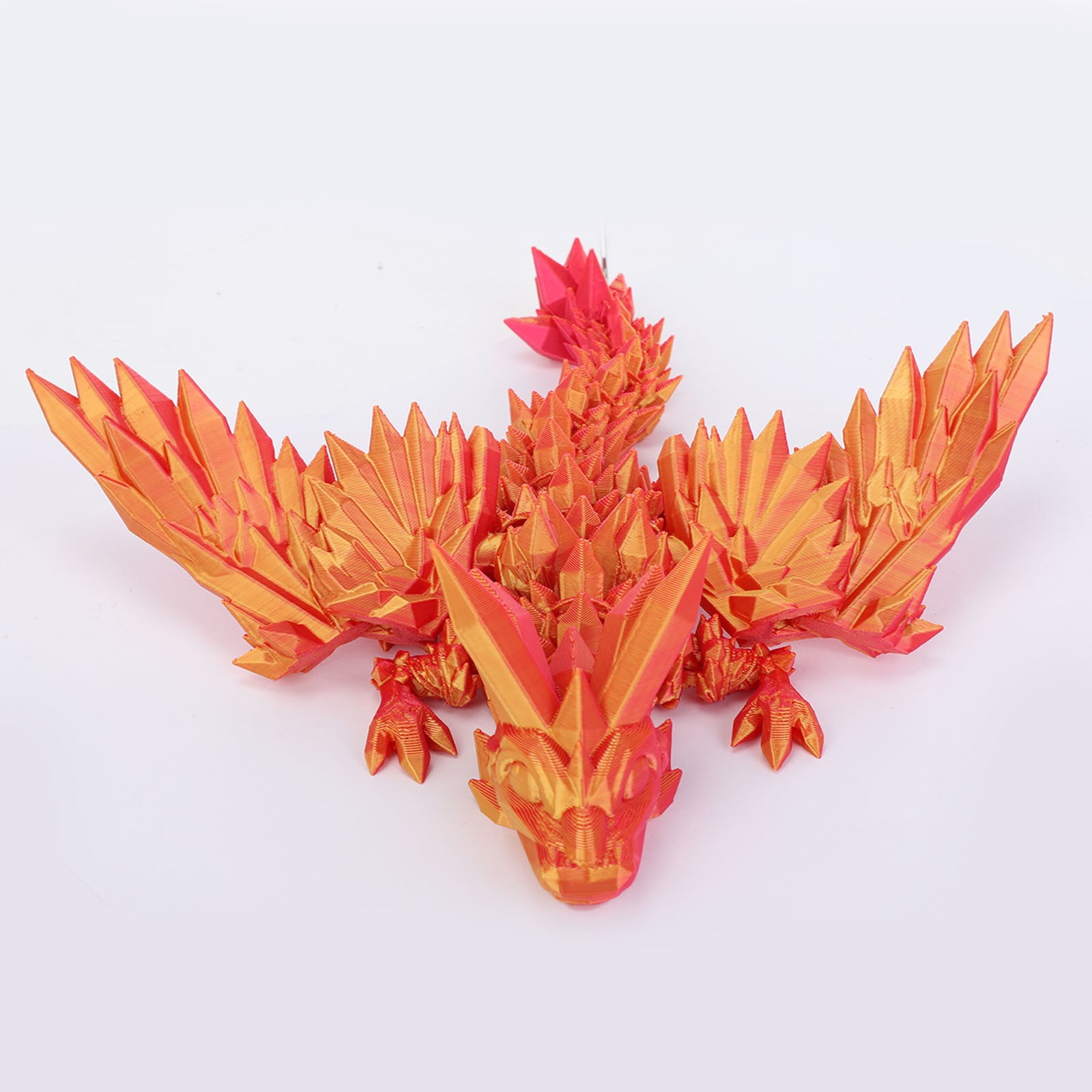 Large Garden Gnome,3D Printed Dragon With Wing Full Articulated Flying ...
