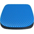 Large Gel Seat n for Long Sitting with Non-Slip Cover,Soft & Breathable ...