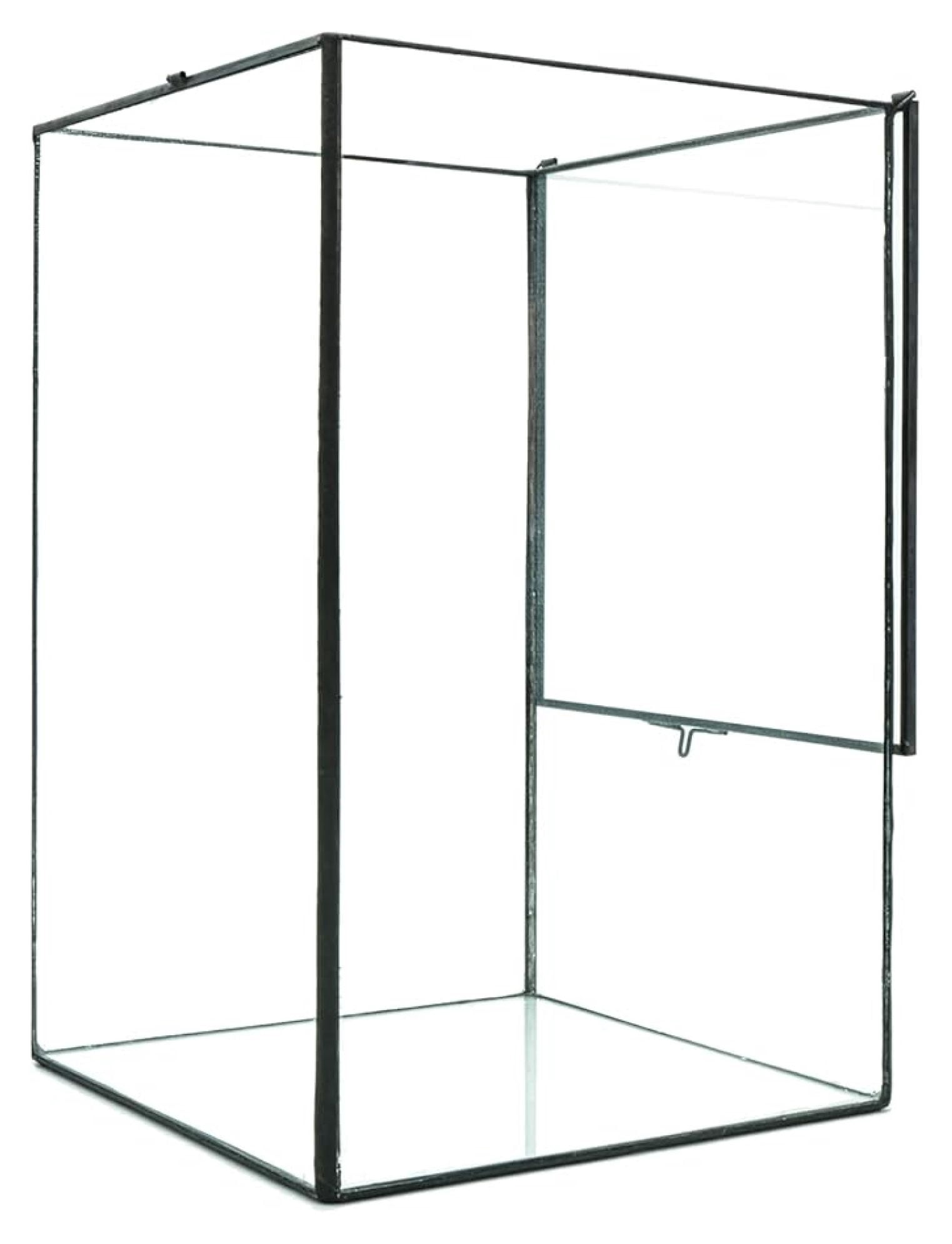 Large Geometric Terrarium Glass Container, 11 inch high Greenhouse w ...